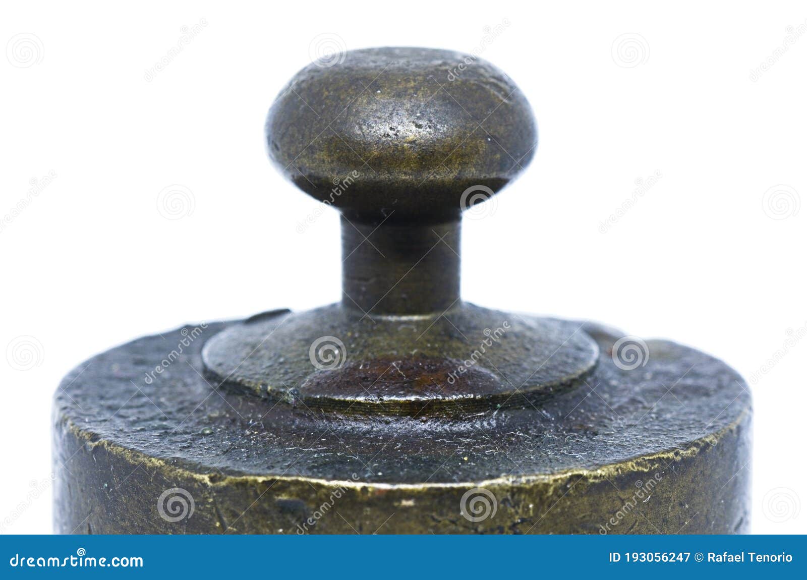 Iron Weight on White Background Stock Image - Image of mass, antique ...