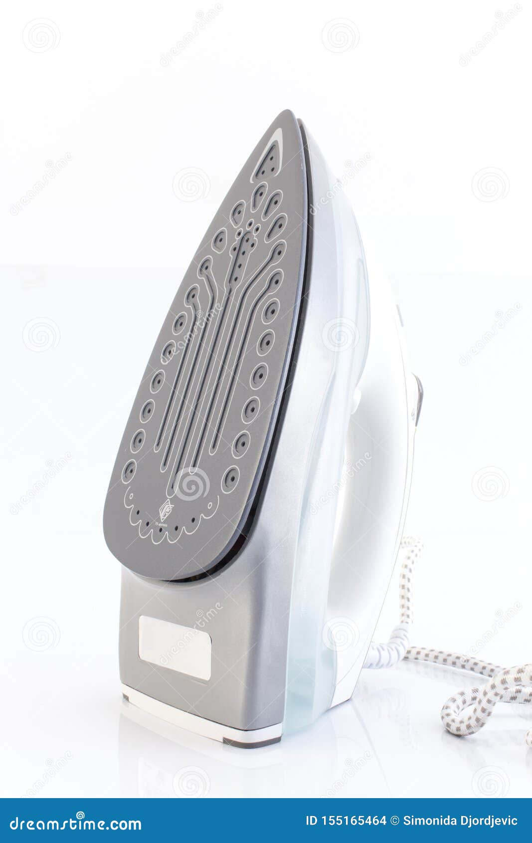 Iron on White Background stock photo. Image of flat - 155165464