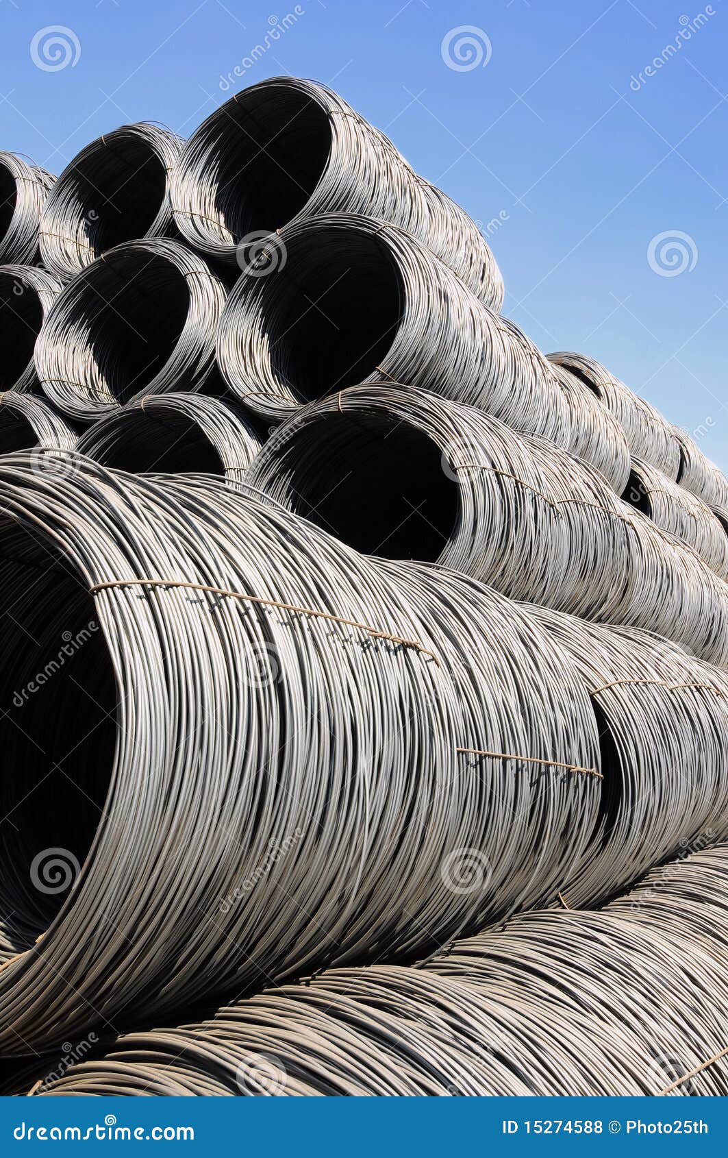 Iron wire stock photo. Image of iron, roll, industry - 15274588