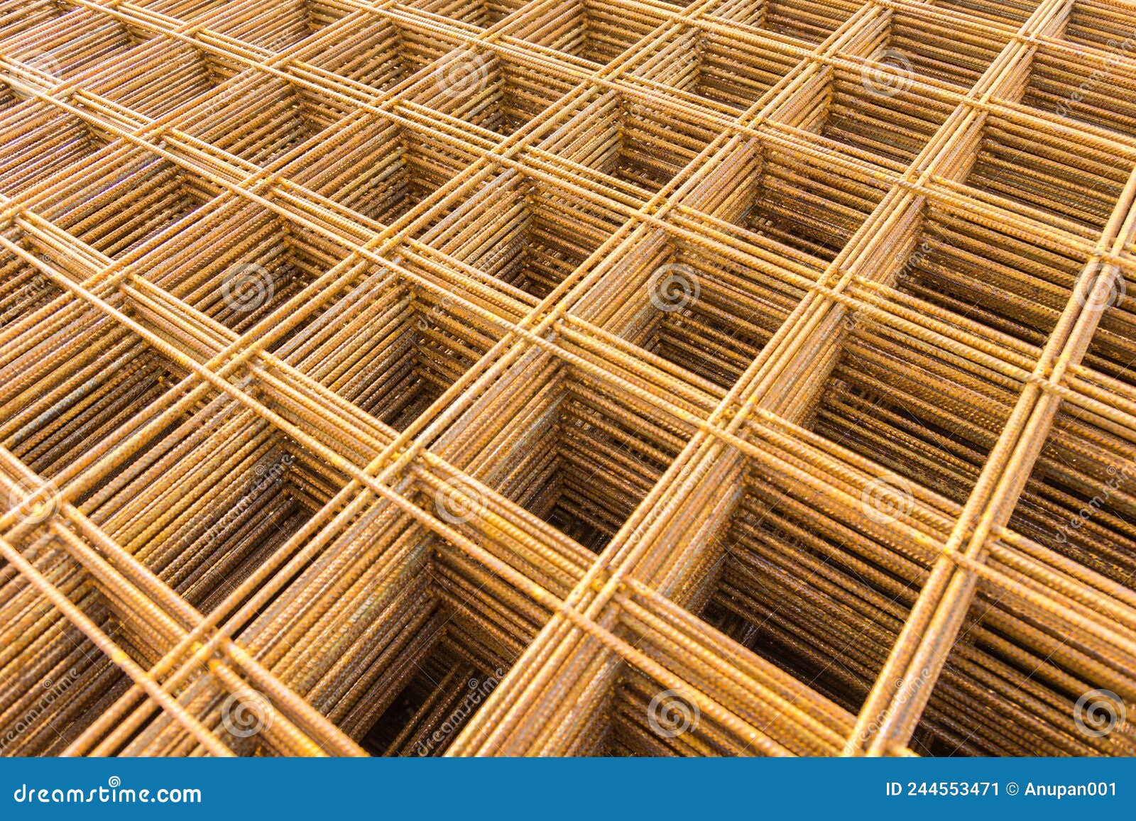 Iron Wire is Rusty for Use Base Structure Stock Image - Image of ...