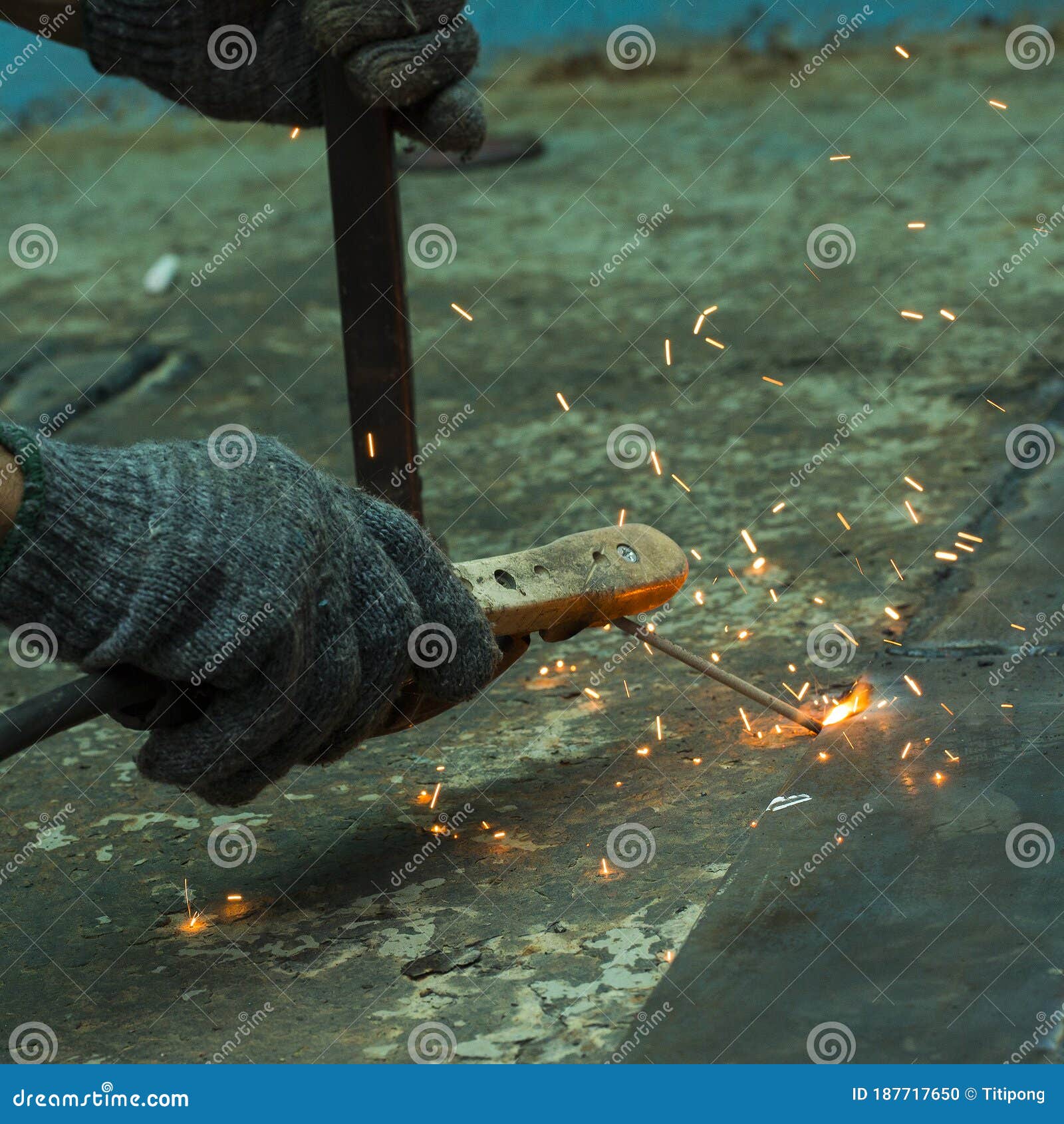 Iron Workers in the Factory Stock Photo - Image of blue, labor: 187717650