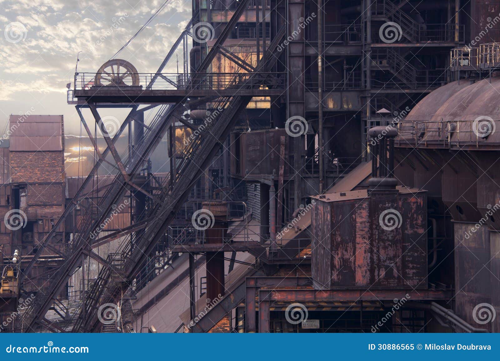 Iron works stock image. Image of weird, site, ostrava - 30886565