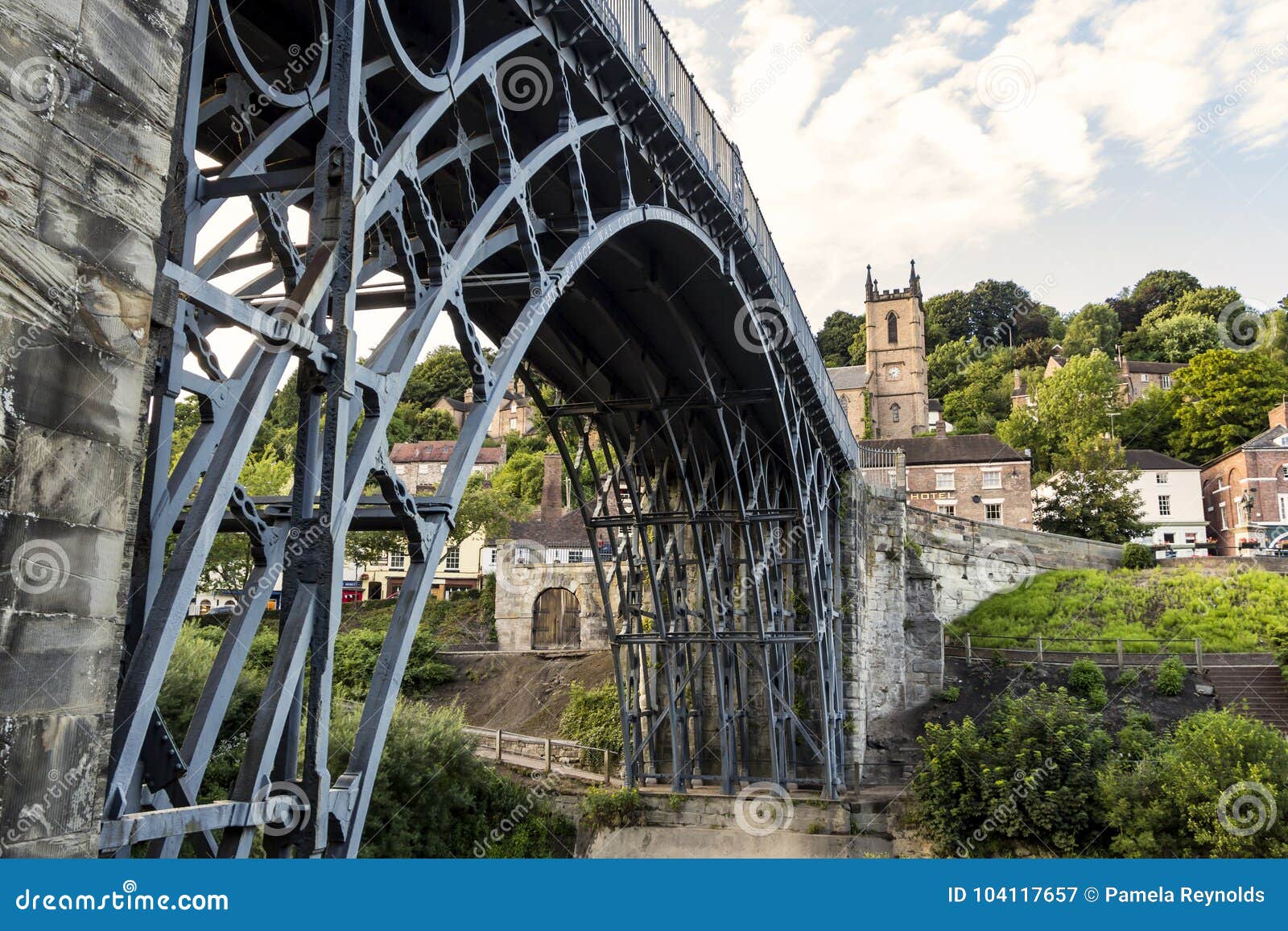 Ironbridge Shropshire - Underneath View Showing Iron Works of the ...