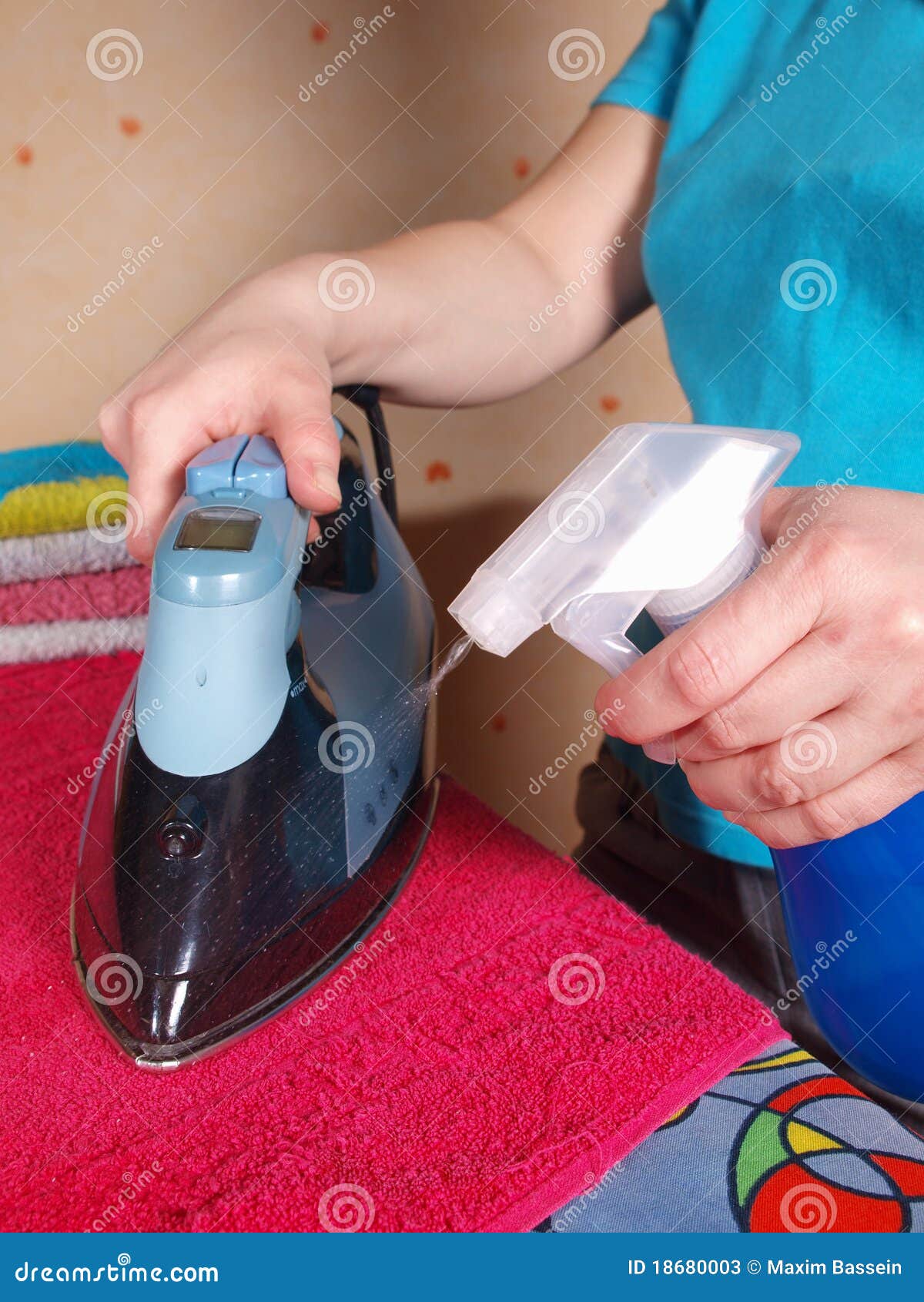 Ironing stock image. Image of isolated, iron, class, heat - 18680003
