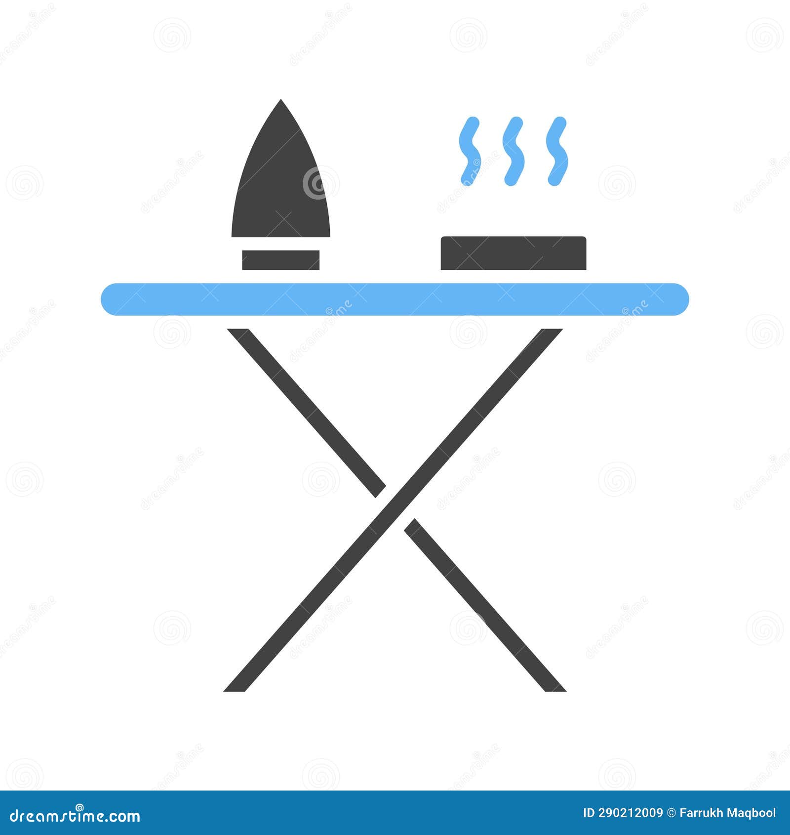 Ironing Board Icon Image. stock illustration. Illustration of iron ...