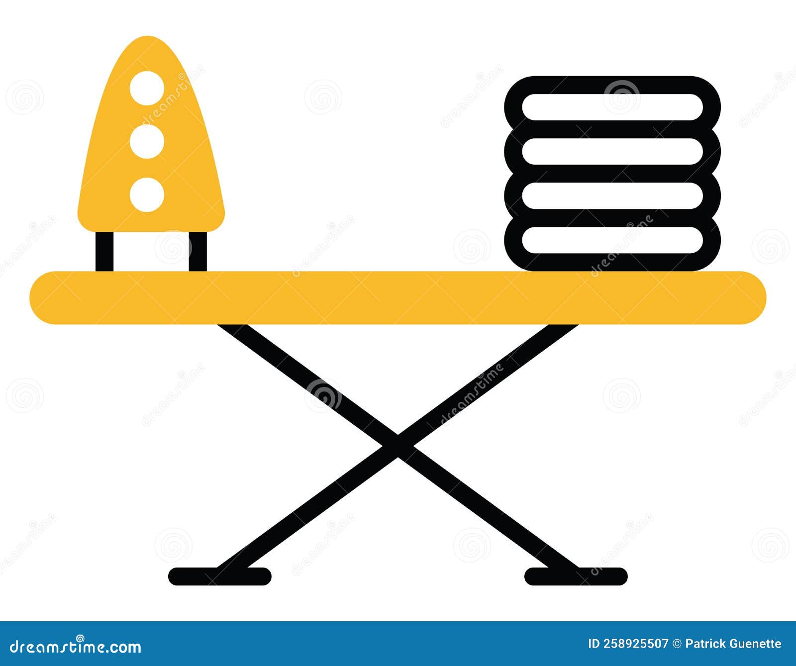Ironing board, icon stock vector. Illustration of isolated - 258925507
