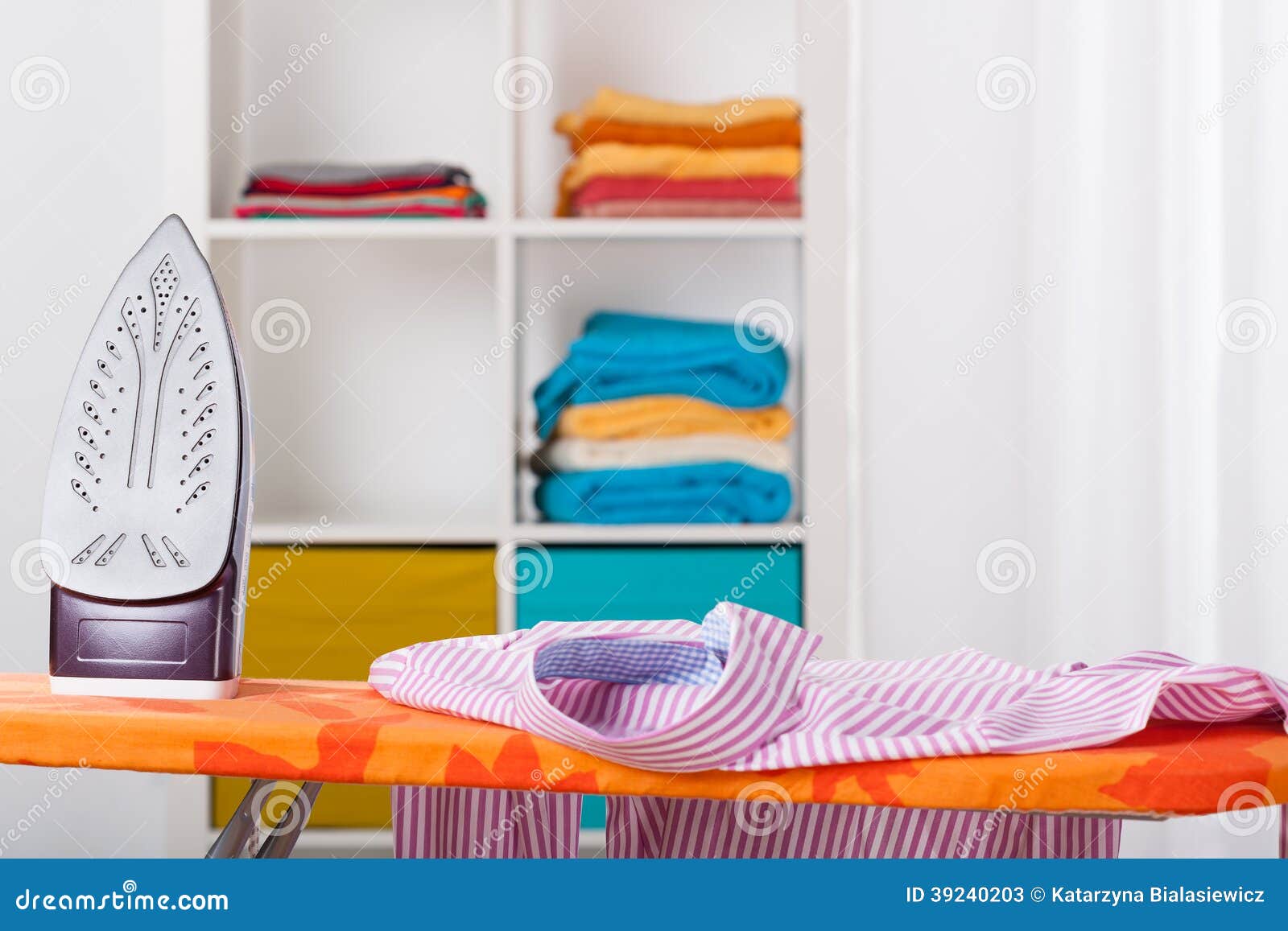 Ironing and Cleaning at Home Stock Image - Image of helper, chore: 39240203