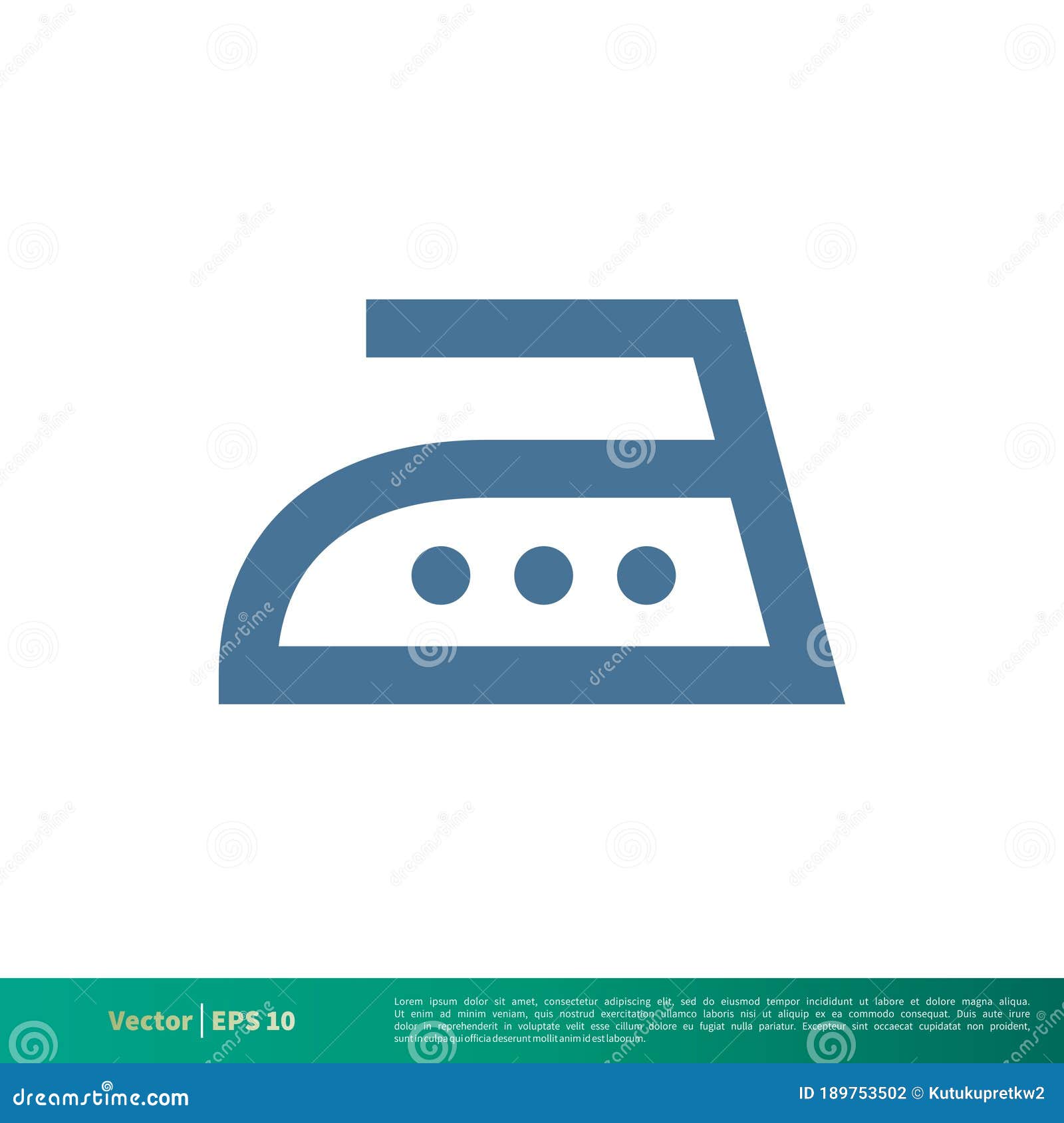 Ironing, Laundry Icon Vector Logo Template Illustration Design. Vector ...