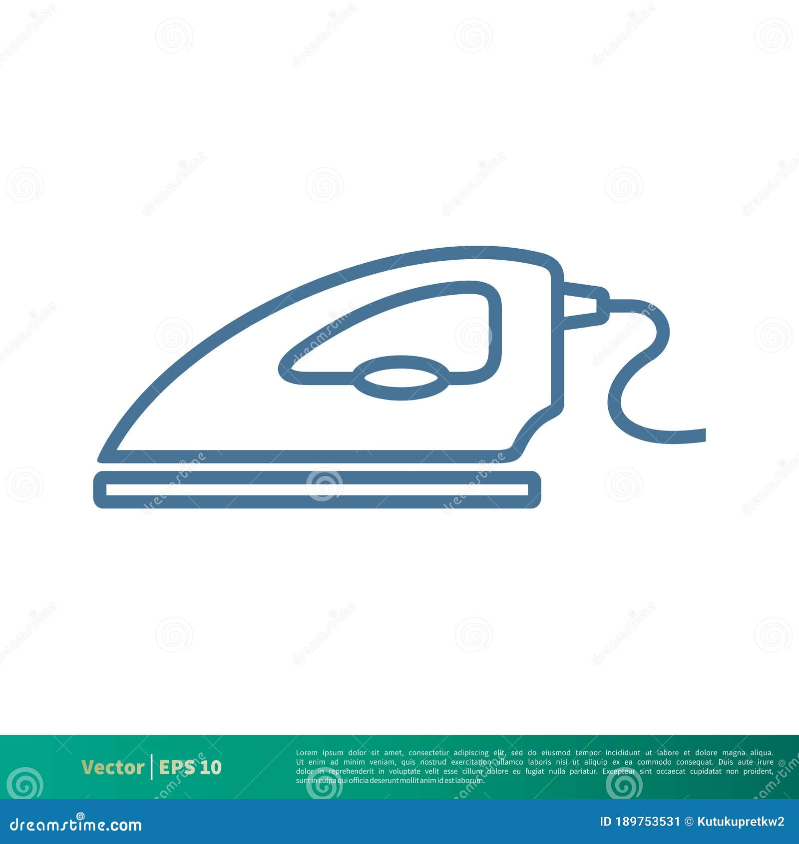 Ironing, Laundry Icon Vector Logo Template Illustration Design. Vector ...