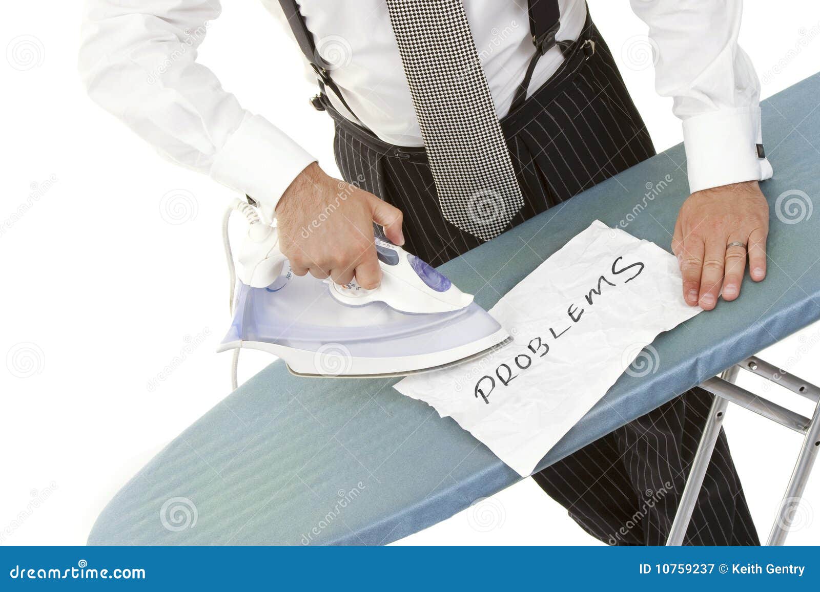 Ironing out problems 4 stock image. Image of resolving - 10759237