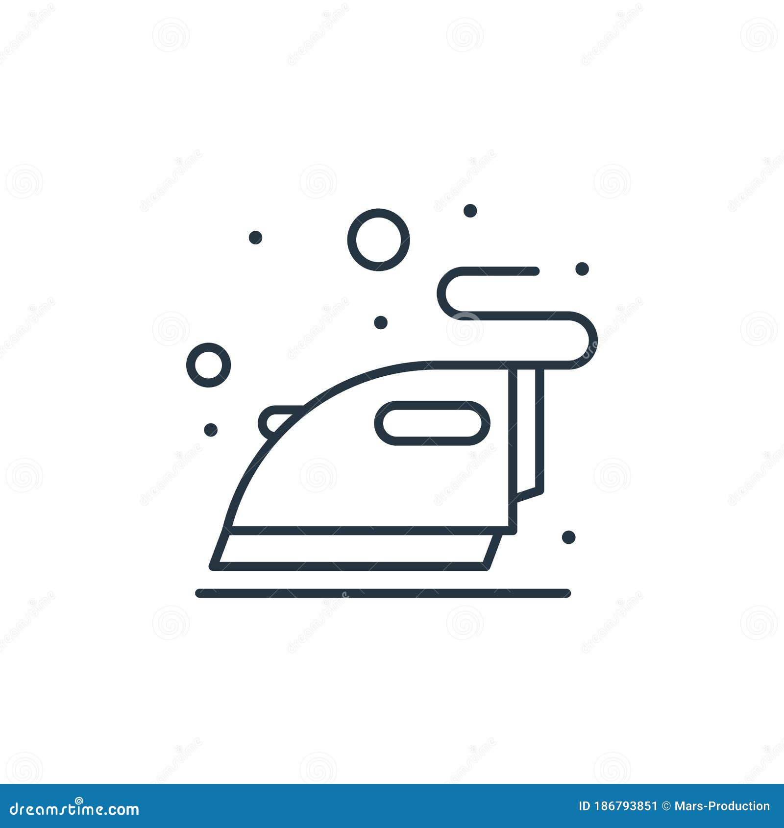 Ironing Vector Icon. Ironing Editable Stroke. Ironing Linear Symbol for ...