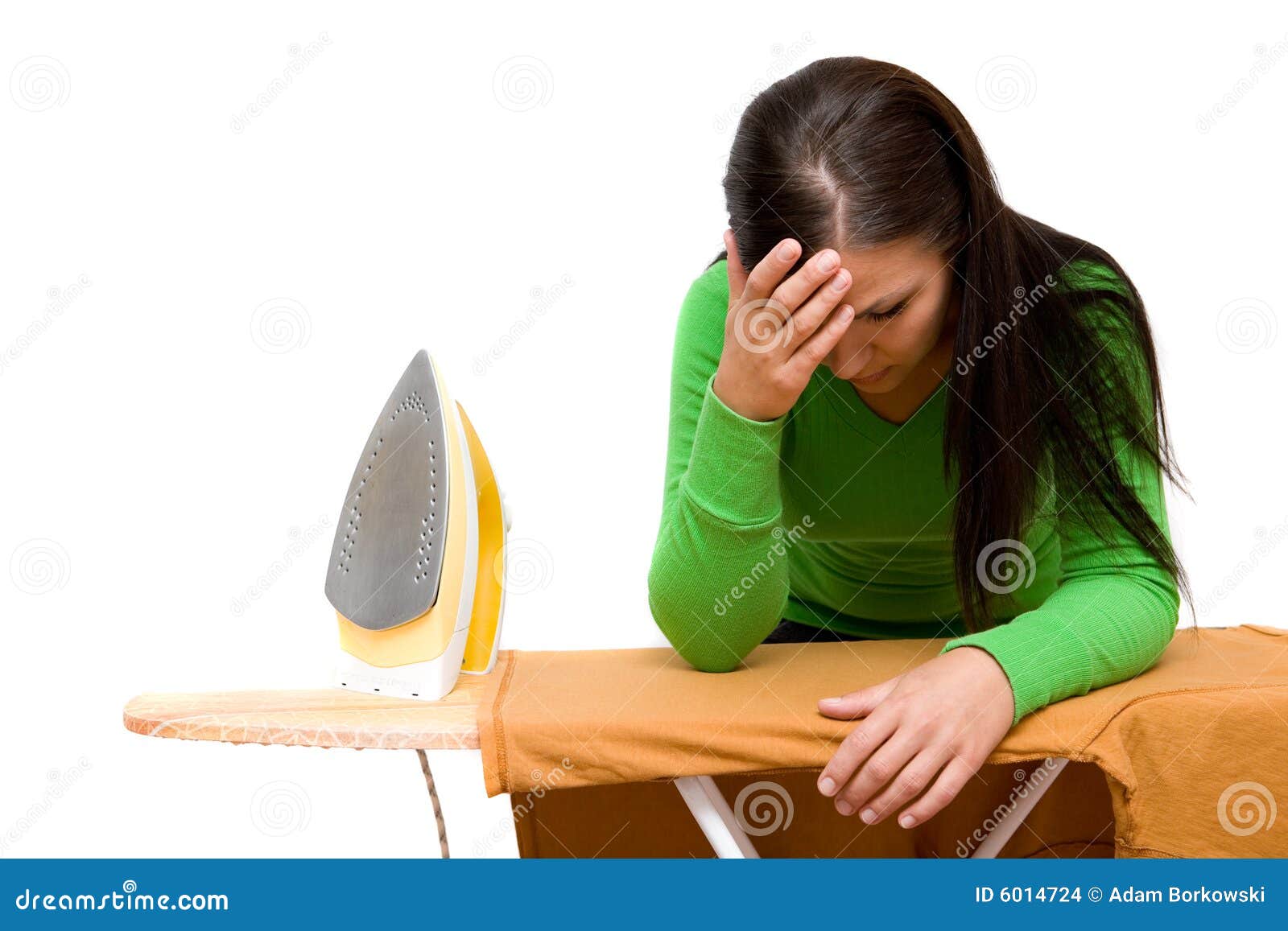Ironing woman stock photo. Image of laundry, lady, heat - 6014724