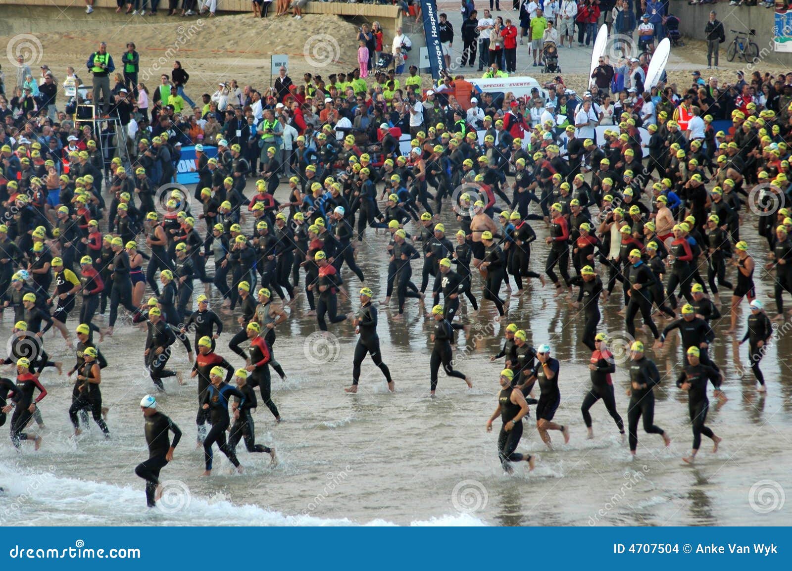 Ironman start editorial stock image. Image of masses, extreme - 4707504
