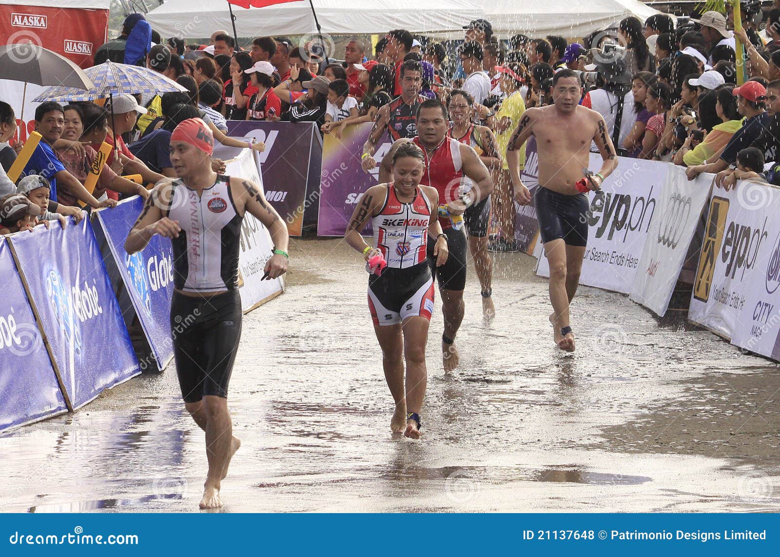 Ironman Triathlon Marathon Run Race Editorial Stock Photo - Image of ...