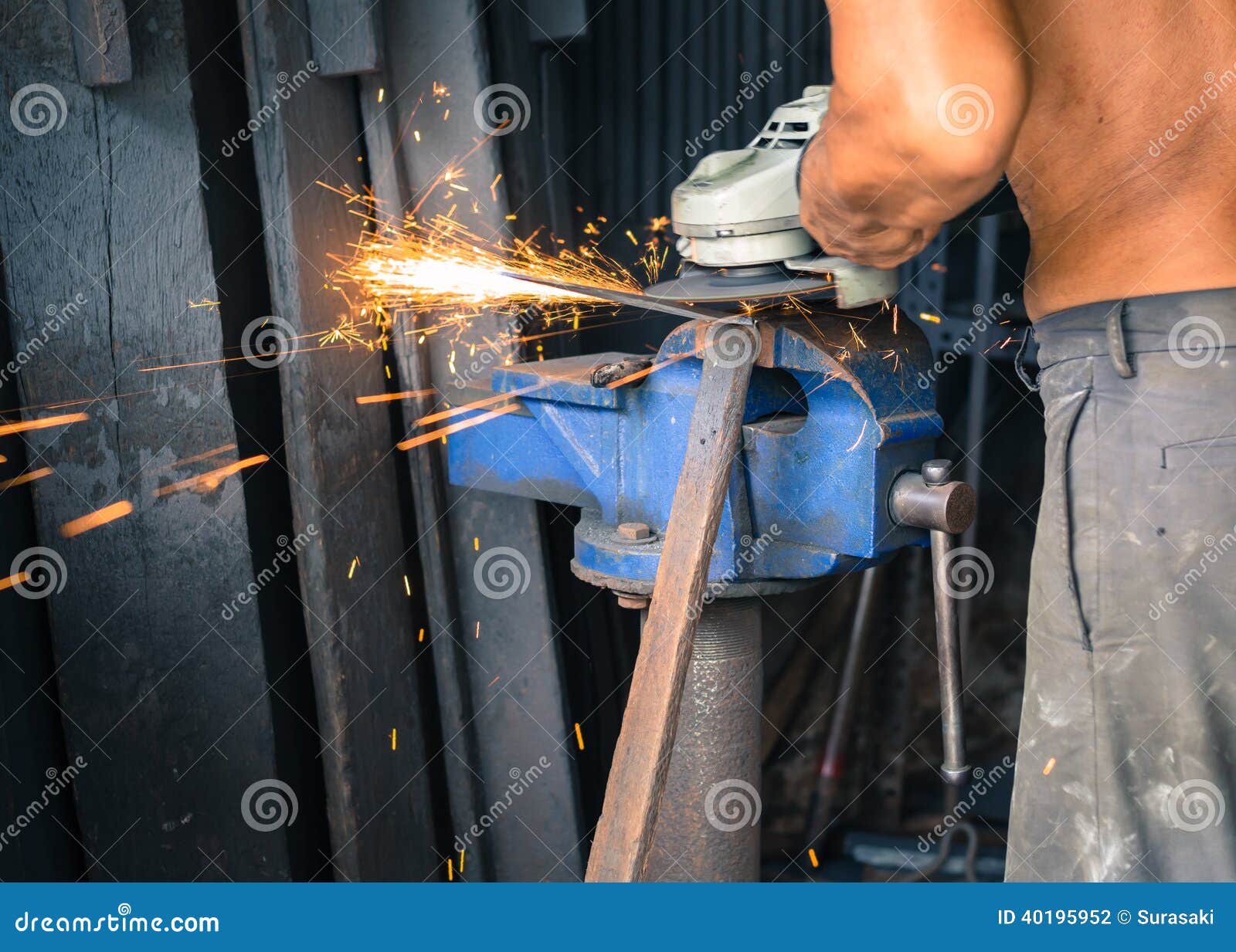 Ironsmith stock photo. Image of skill, machine, workman - 40195952