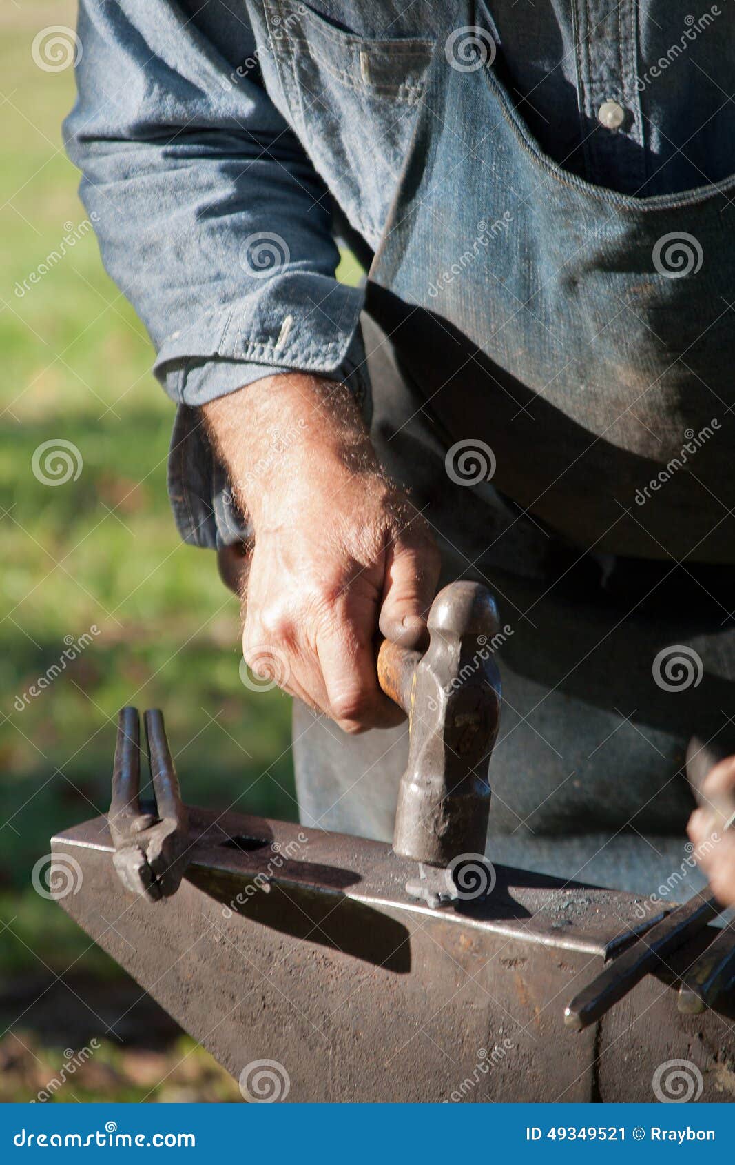 Ironsmith 1 stock image. Image of american, apron, ironwork - 49349521