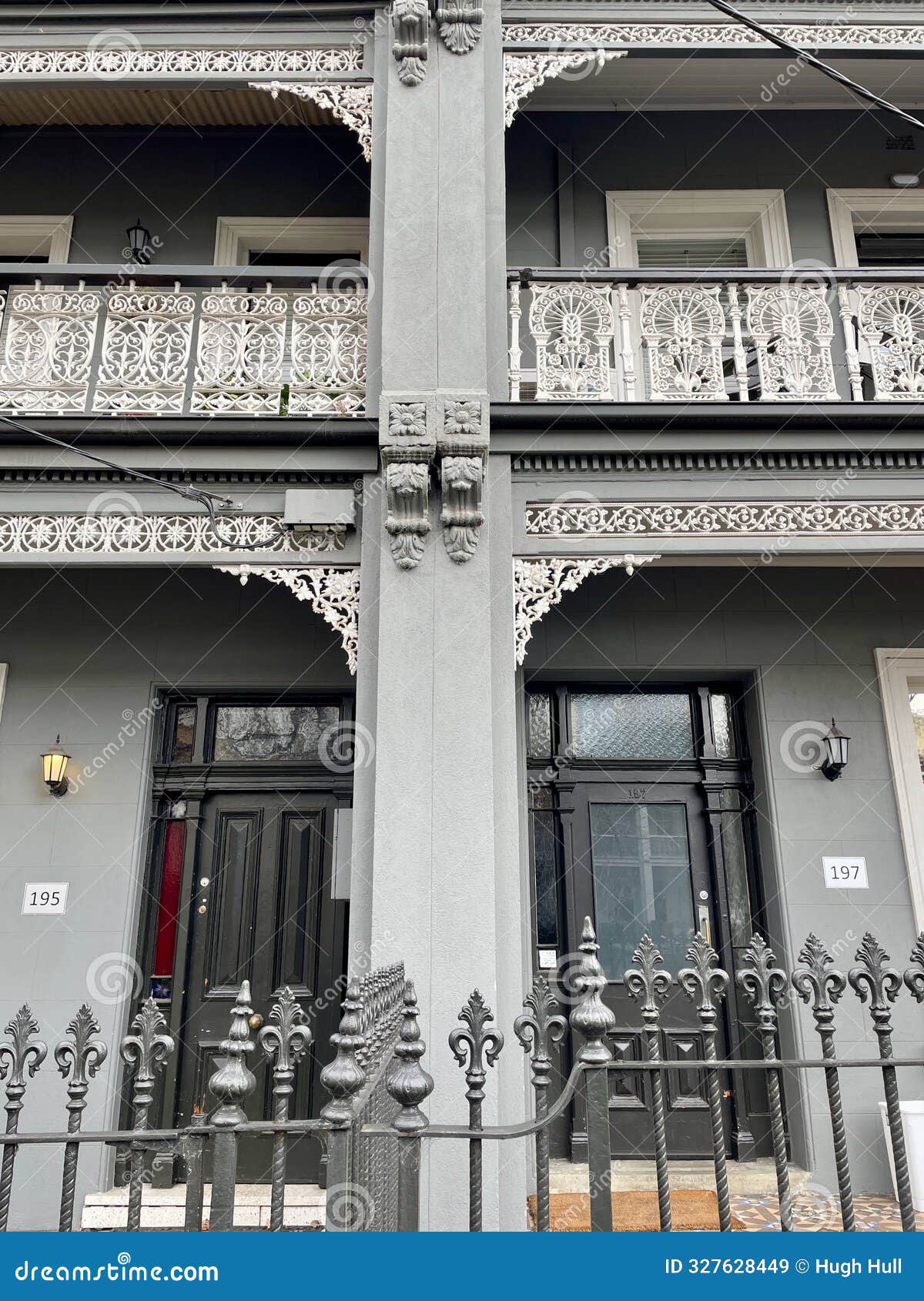 Ironwork of Buildings in Melbourne Australia Stock Image - Image of ...