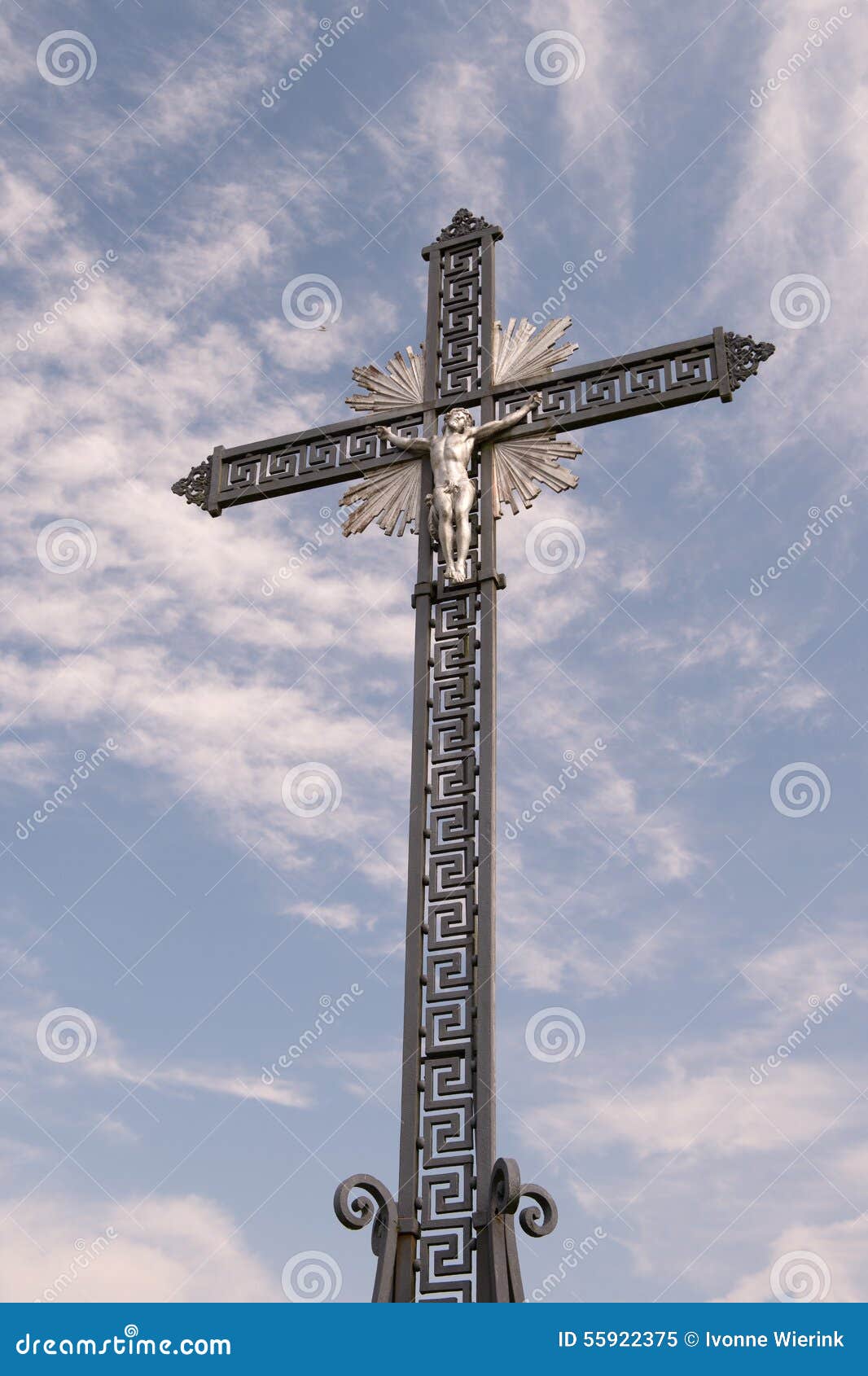 Ironwork cross stock image. Image of metal, religion - 55922375
