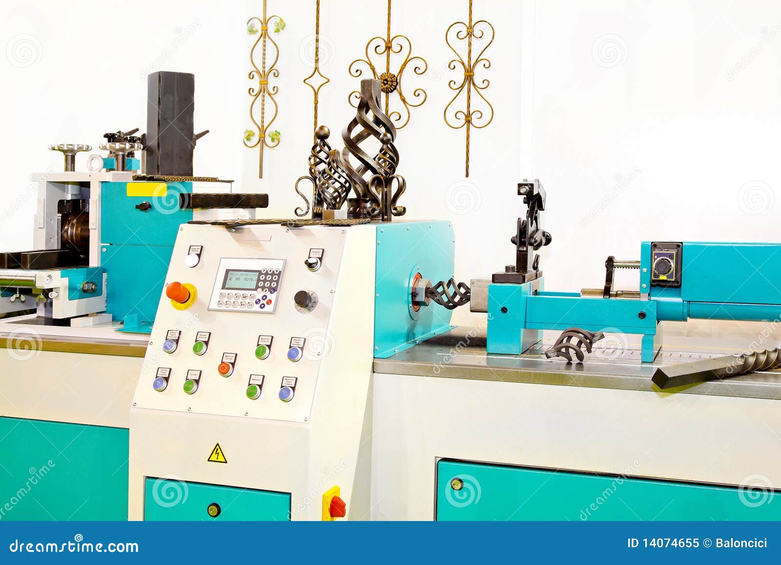 Ironwork machine stock image. Image of manufacturing - 14074655