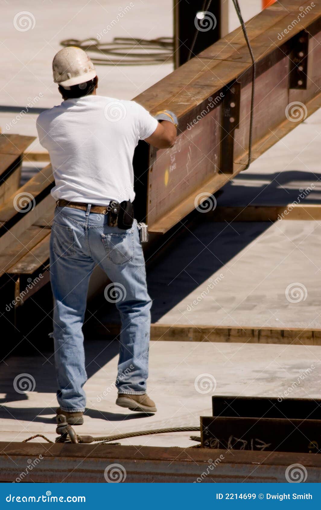Ironworker stock image. Image of building, labor, blue - 2214699