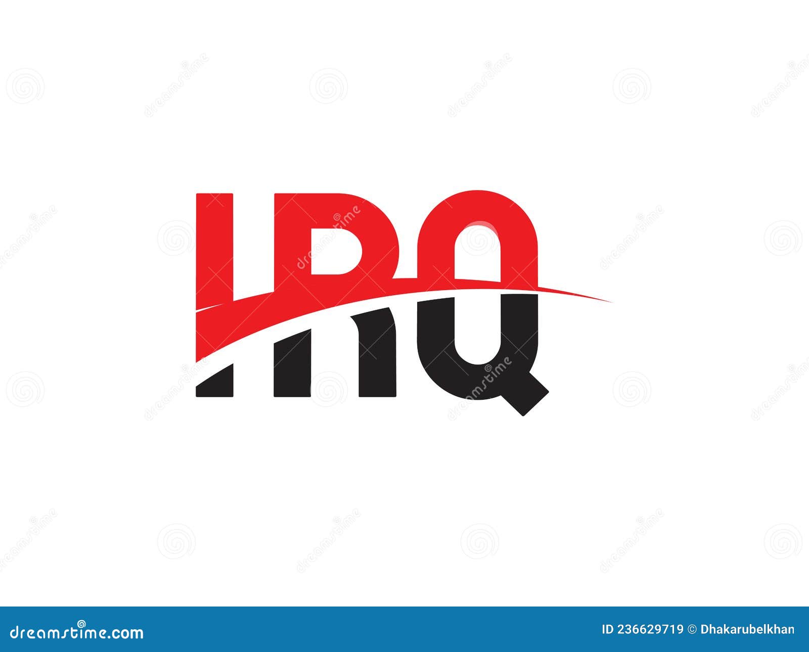 IRQ Letter Initial Logo Design Vector Illustration Stock Vector ...