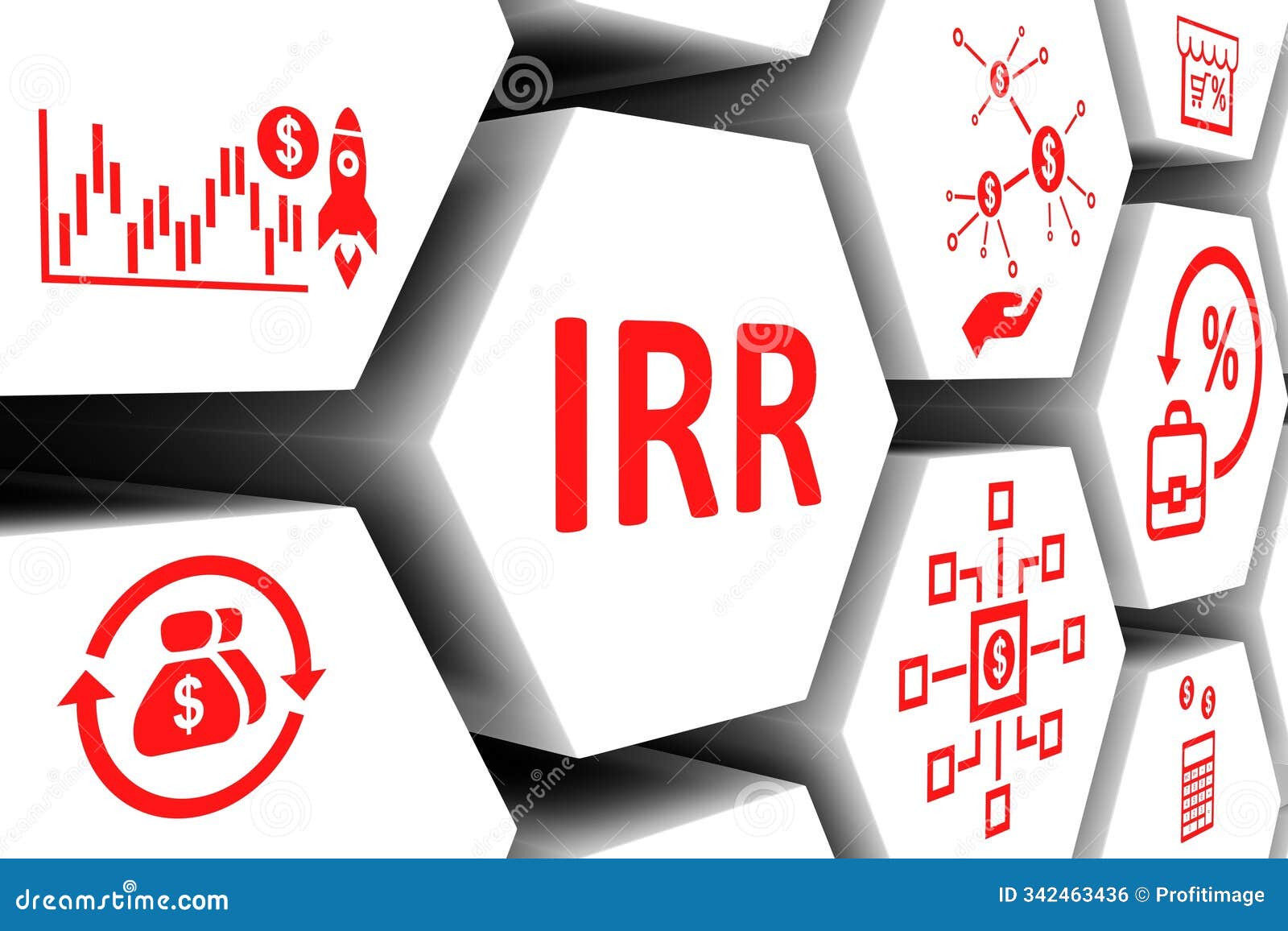 IRR Concept Cell Background 3d Stock Illustration - Illustration of ...