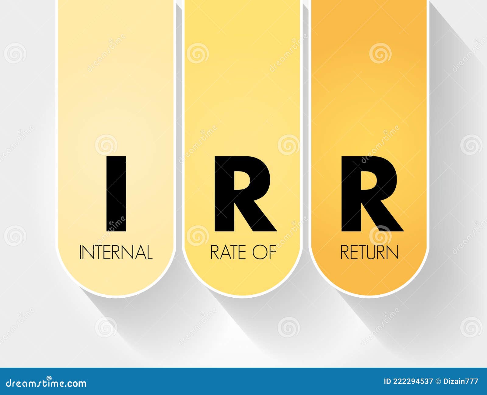 IRR - Internal Rate of Return Acronym, Business Concept Background ...