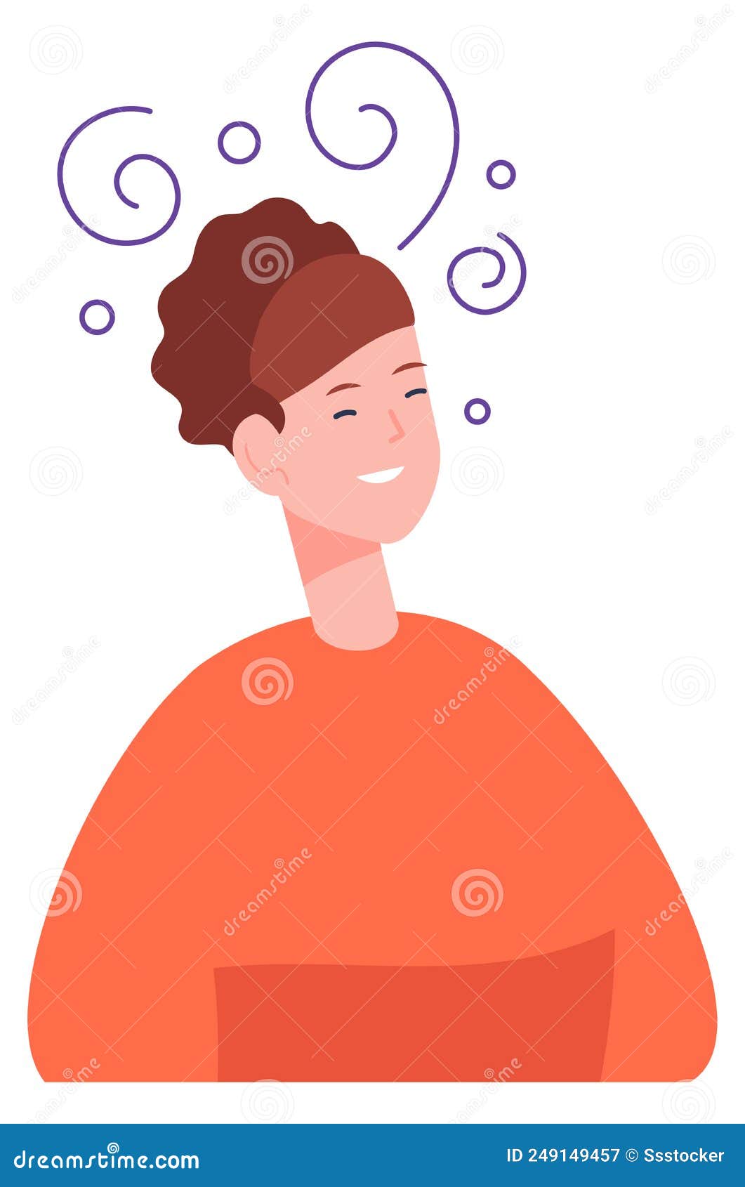 Irrational Thinking Mindset. Chaotic Mind Stock Vector - Illustration ...