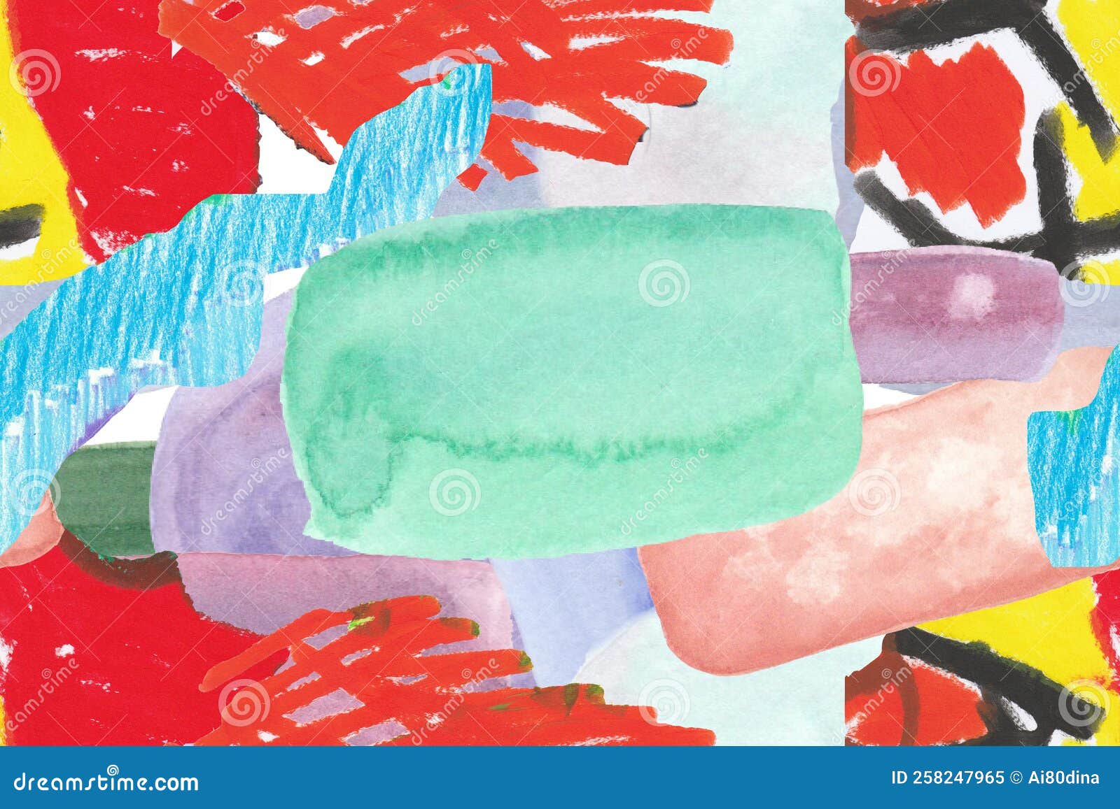 Irregular Abstract Collage Elements. Geometric Paper Collage. Creative ...