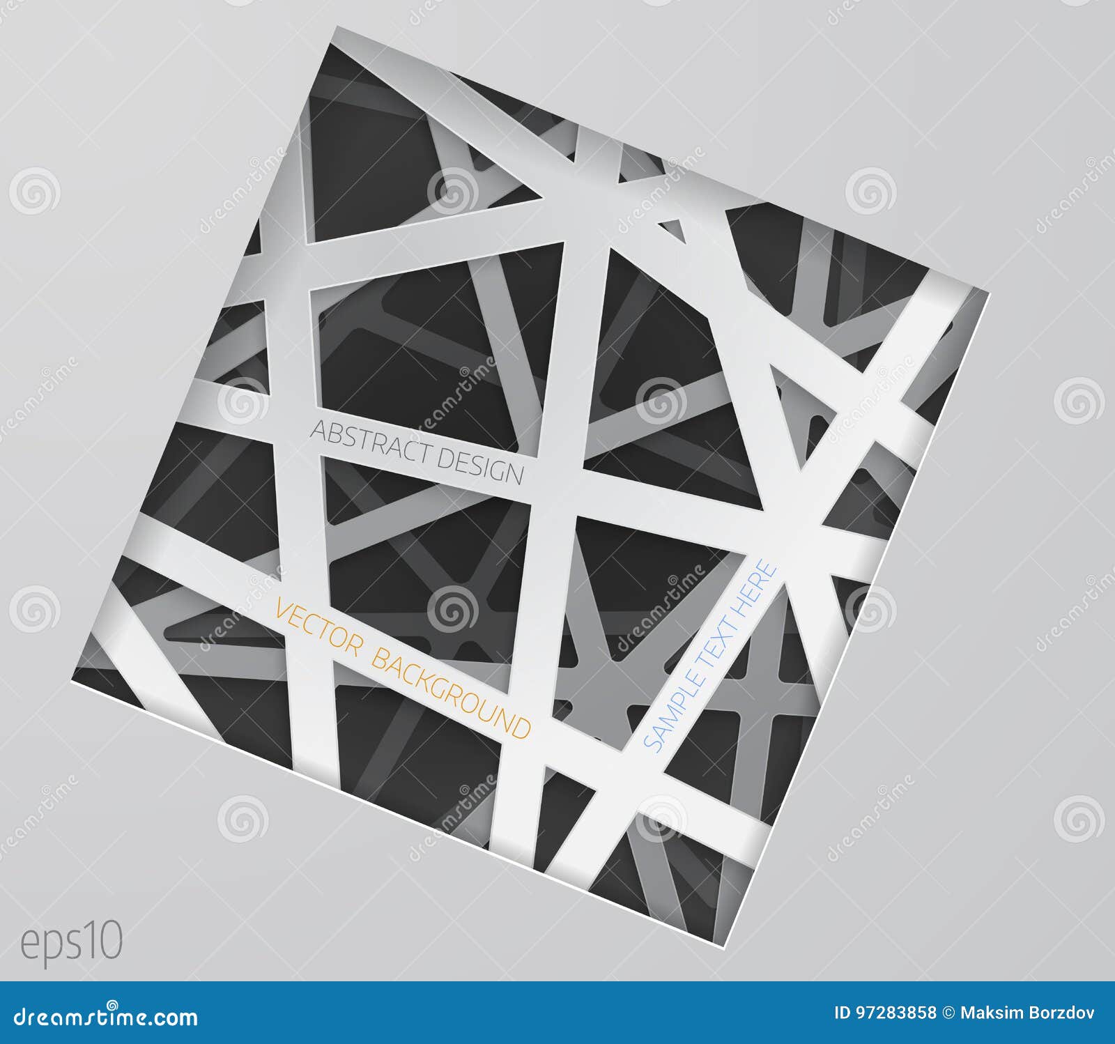 Irregular Abstract Grid Stock Vector Illustration Of Pattern 97283858