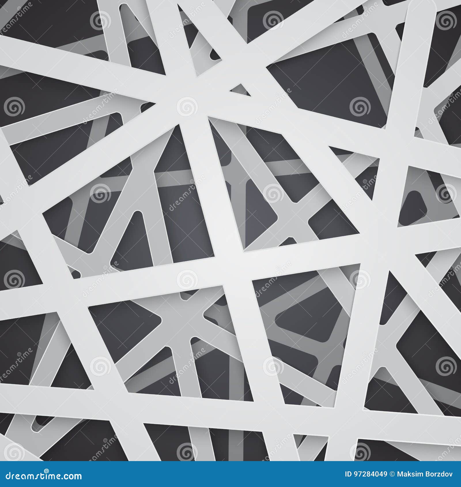 Irregular abstract grid stock vector. Illustration of science - 97284049