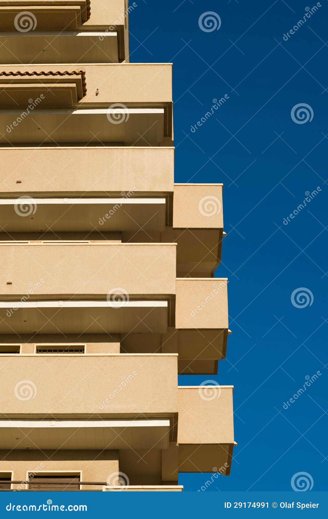 Irregular Apartment Building Detail Stock Image - Image of structrure ...