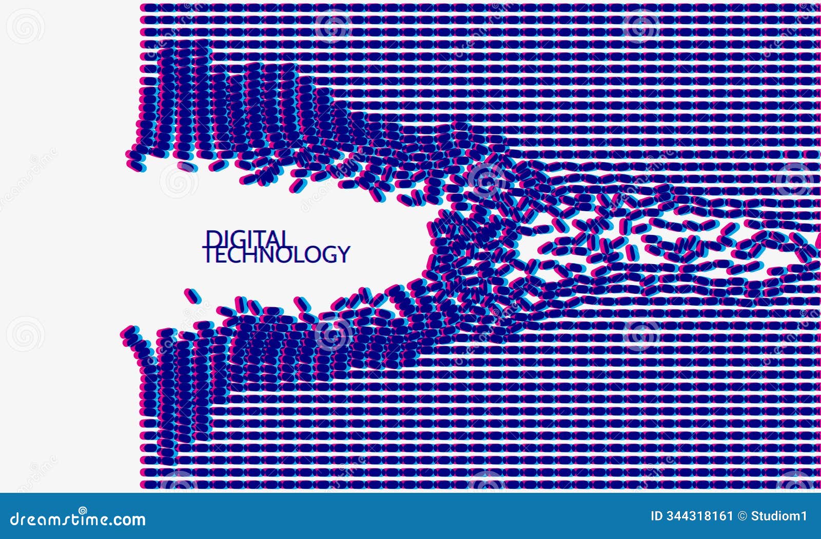 Breaking Down Barriers Calligraphy. Vector Ink Illsutartion ...