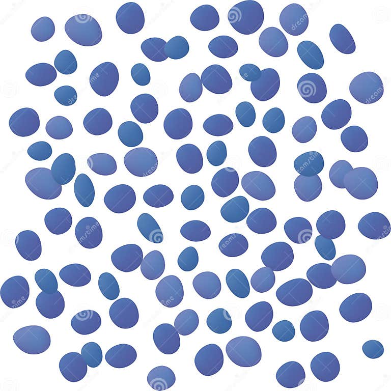 Irregular Background with Blue Peebles Over White. Stock Vector ...