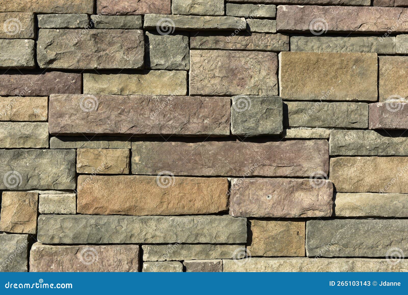 Irregular Brick Wall with Differently Colored Stones Stock Image ...