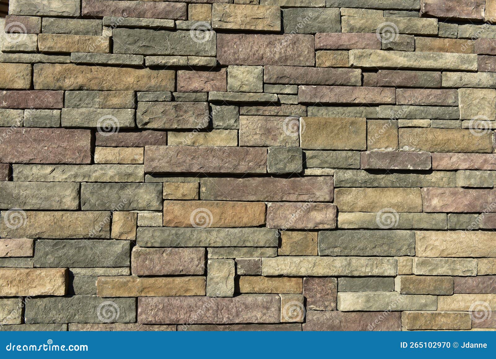 Irregular Brick Wall with Differently Colored Stones Stock Photo ...