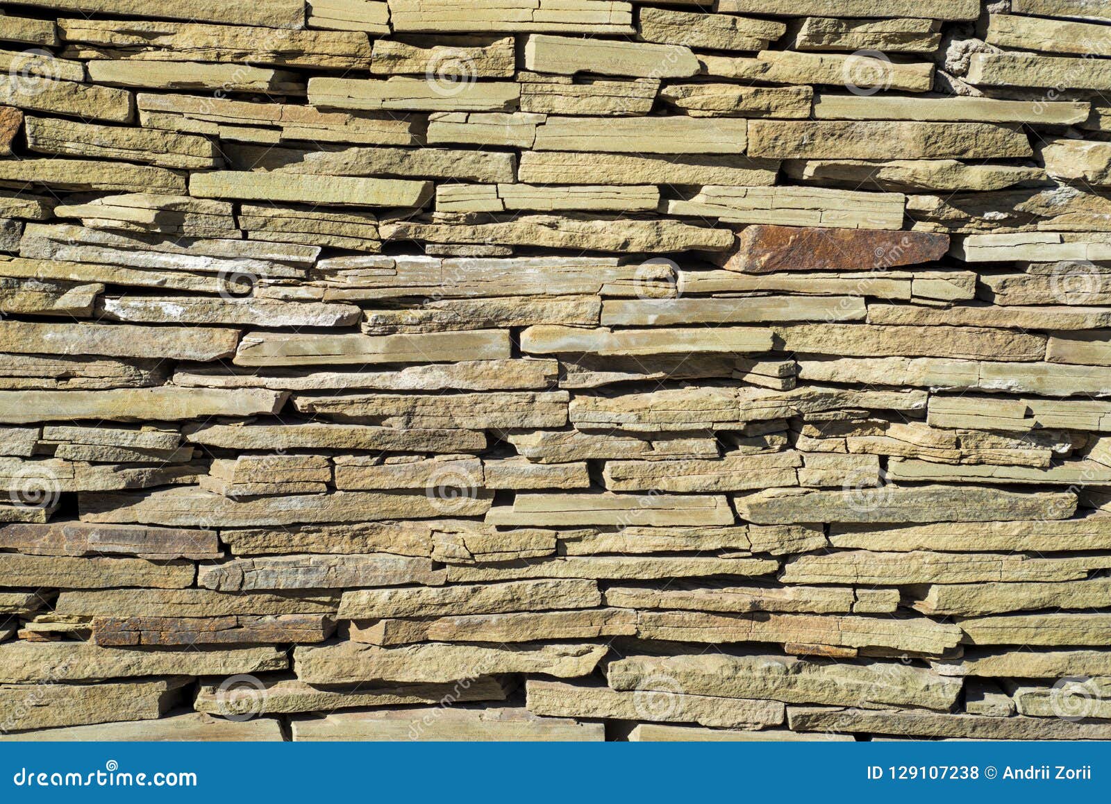 Irregular Brick Wall with Various Tint and Forms of Brick. Stylish ...