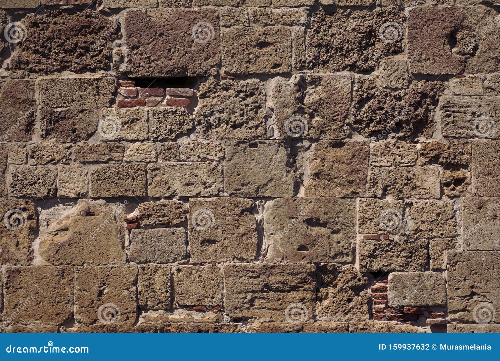 Old Medieval Brick Wall Surface. Brick Wall Texture Close Up. Antique ...