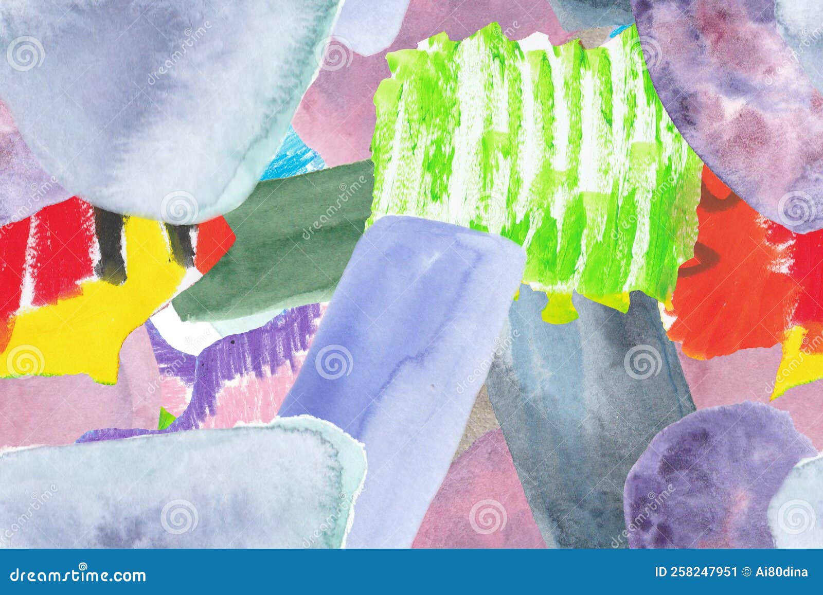 Irregular Creative Collage Elements. Modern Geometric Paper Cut Outs ...