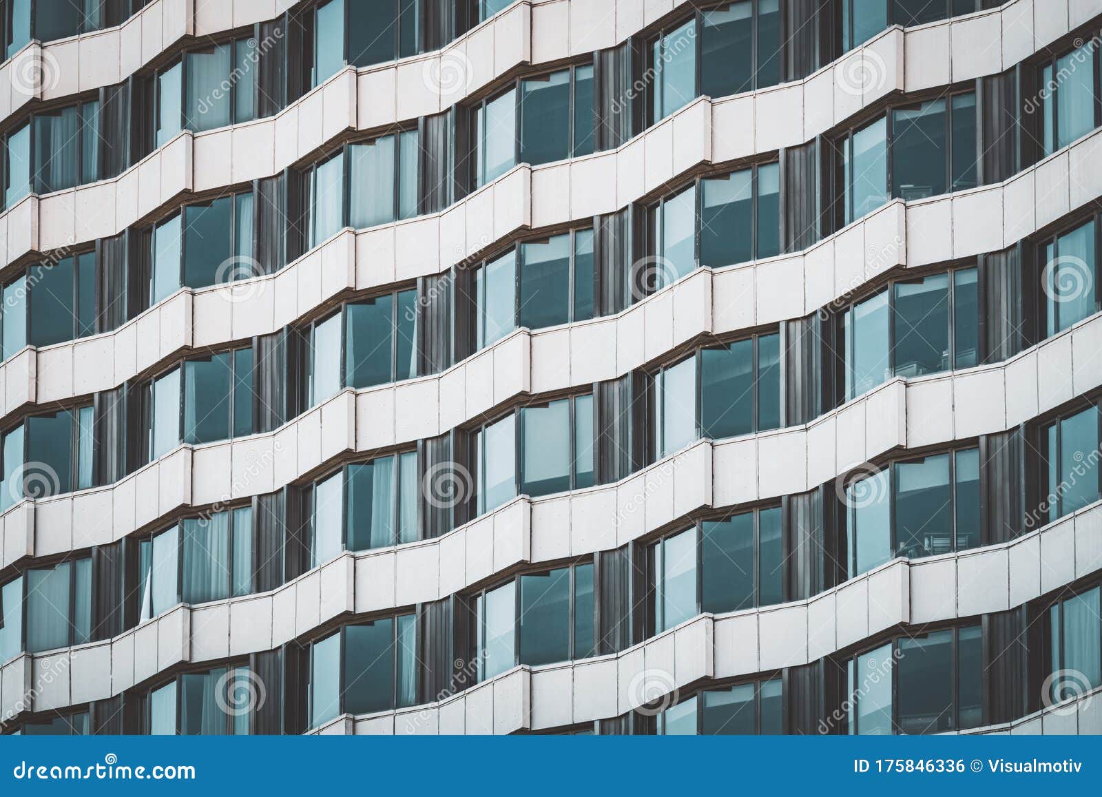 Irregular Facade of a Building Stock Photo - Image of detail, city ...