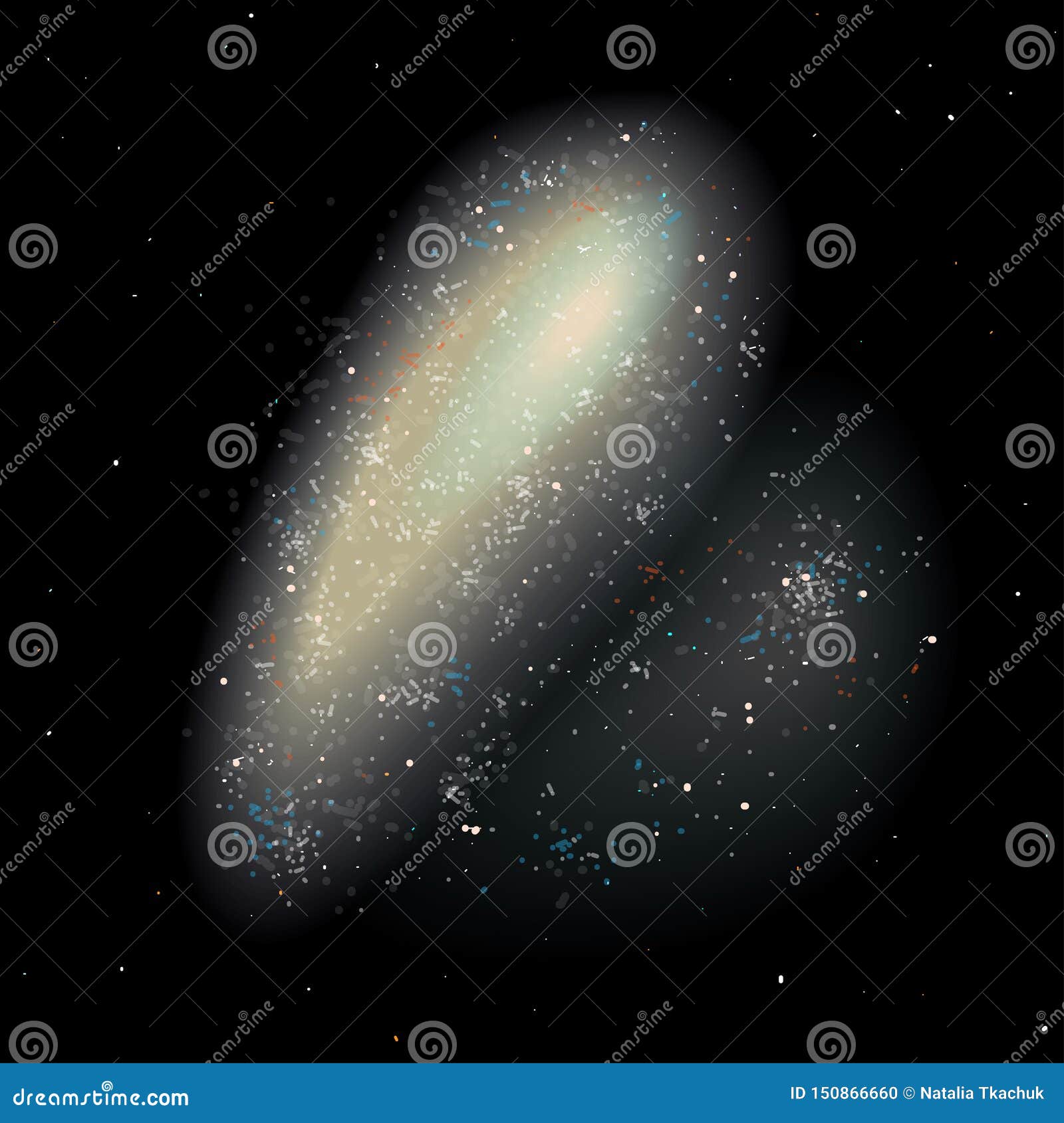 Irregular Galaxy Sketch