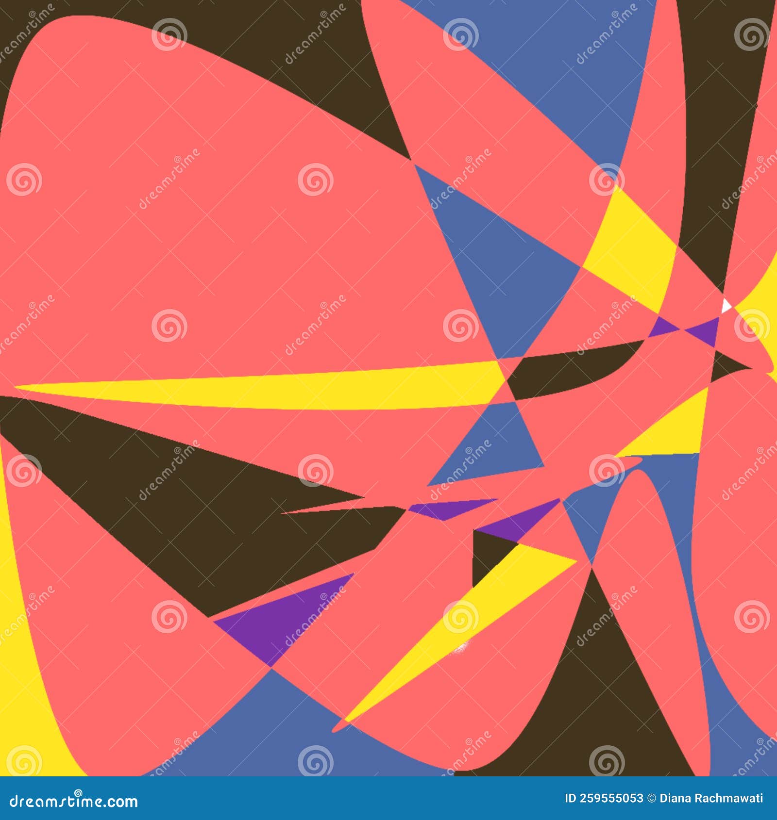 Irregular Geometry of the Digital and Hand Design Process Stock ...