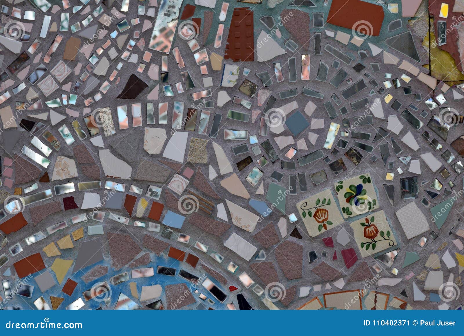 Irregular Glass Tile Mosaic Closeup Texture Stock Image - Image of ...