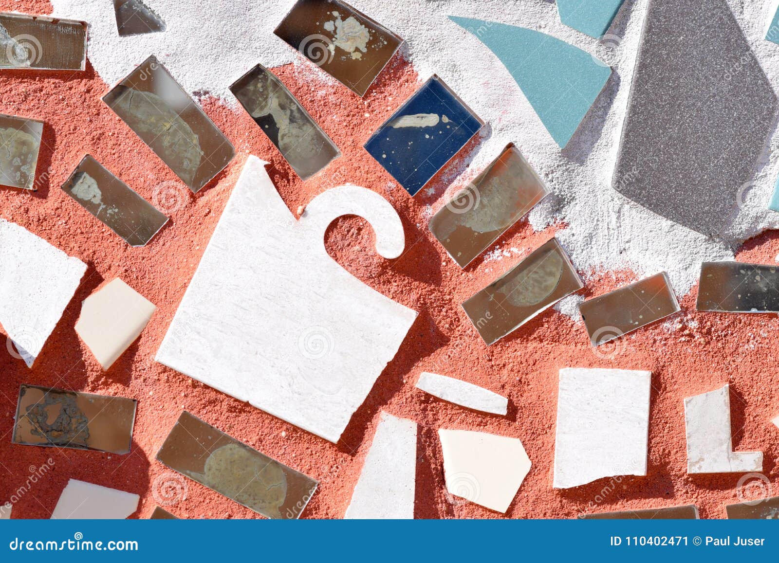 Irregular Glass Tile Mosaic Closeup Texture Stock Image - Image of tile ...