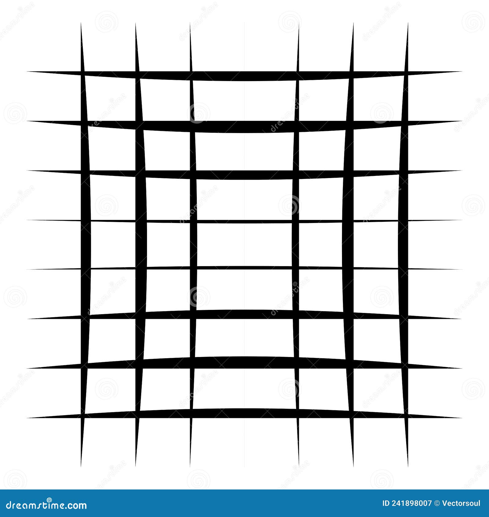 Irregular Grid, Mesh with Random Lines. Squares Lattice, Grating ...
