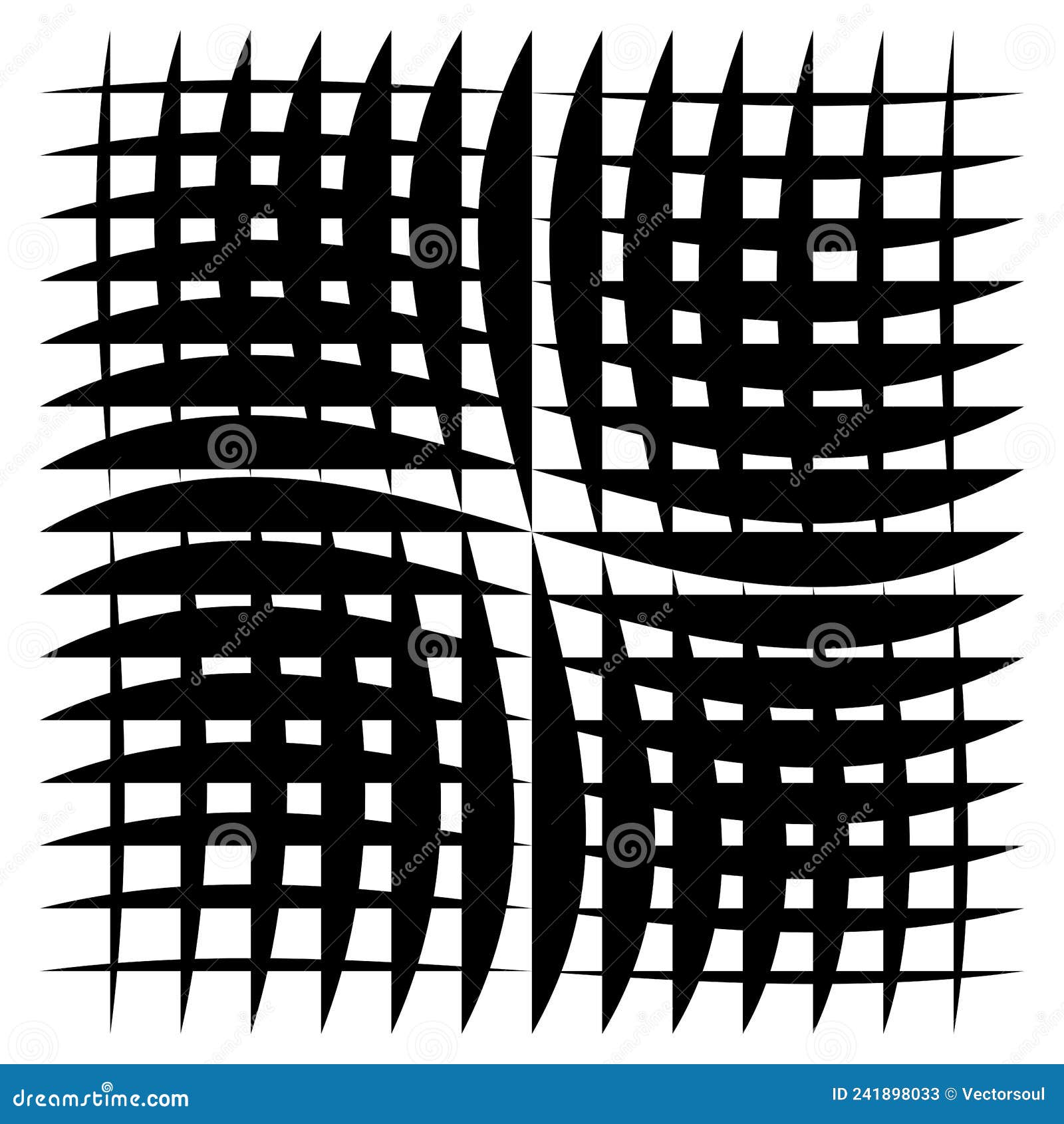 Irregular Grid, Mesh with Random Lines. Squares Lattice, Grating ...