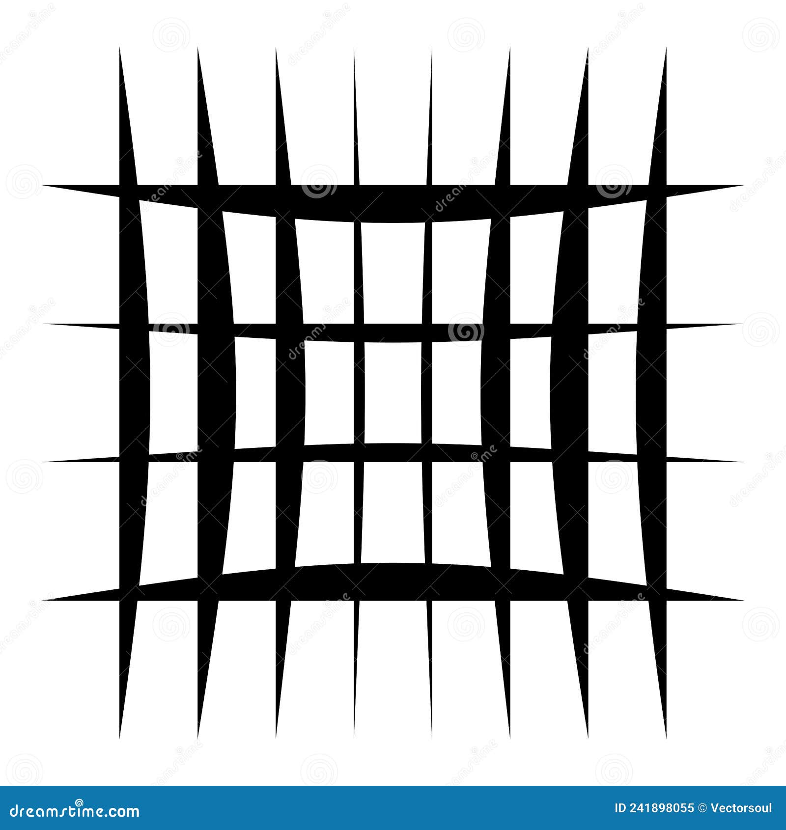 Irregular Grid, Mesh with Random Lines. Squares Lattice, Grating ...