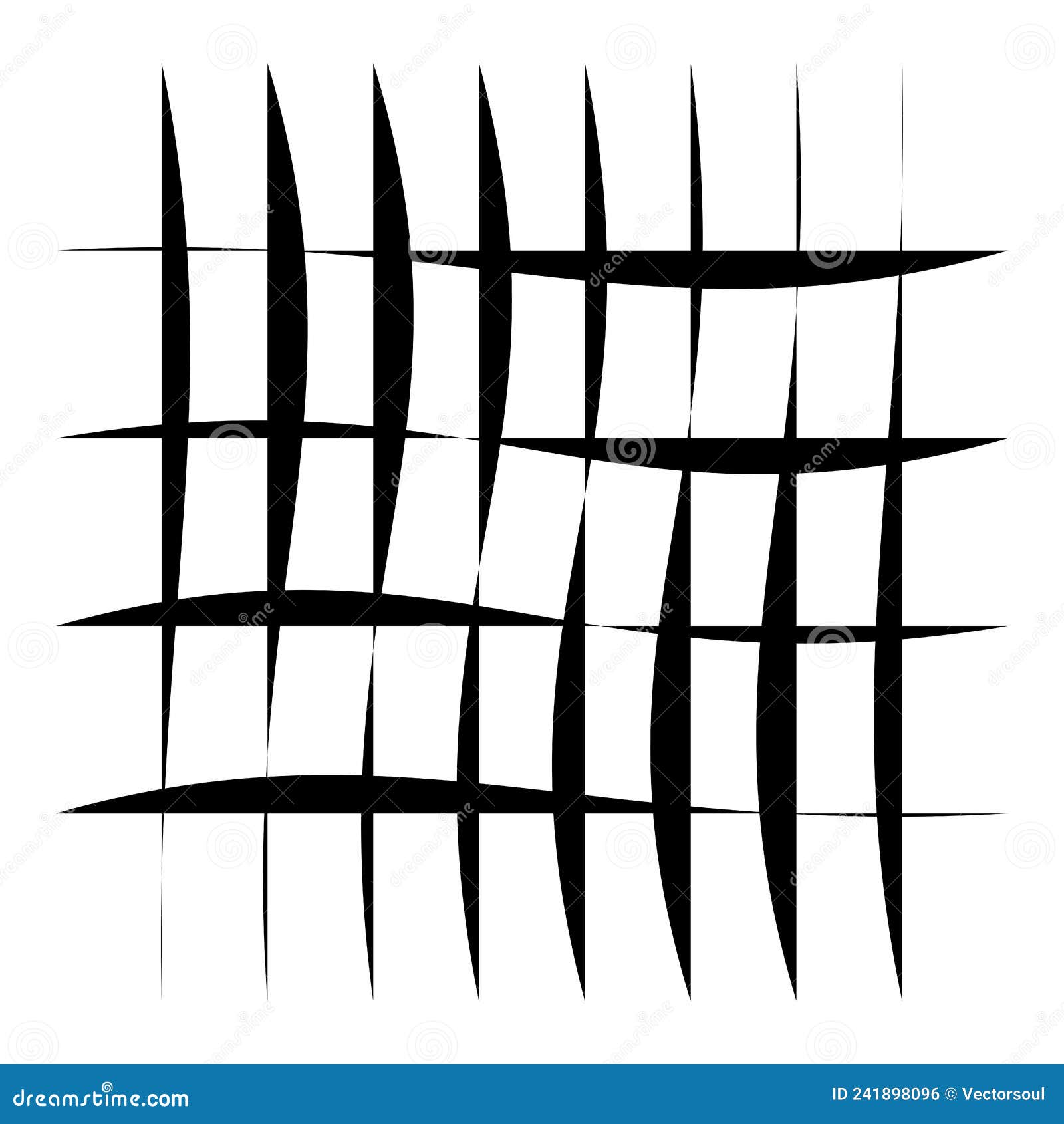 Irregular Grid, Mesh with Random Lines. Squares Lattice, Grating ...