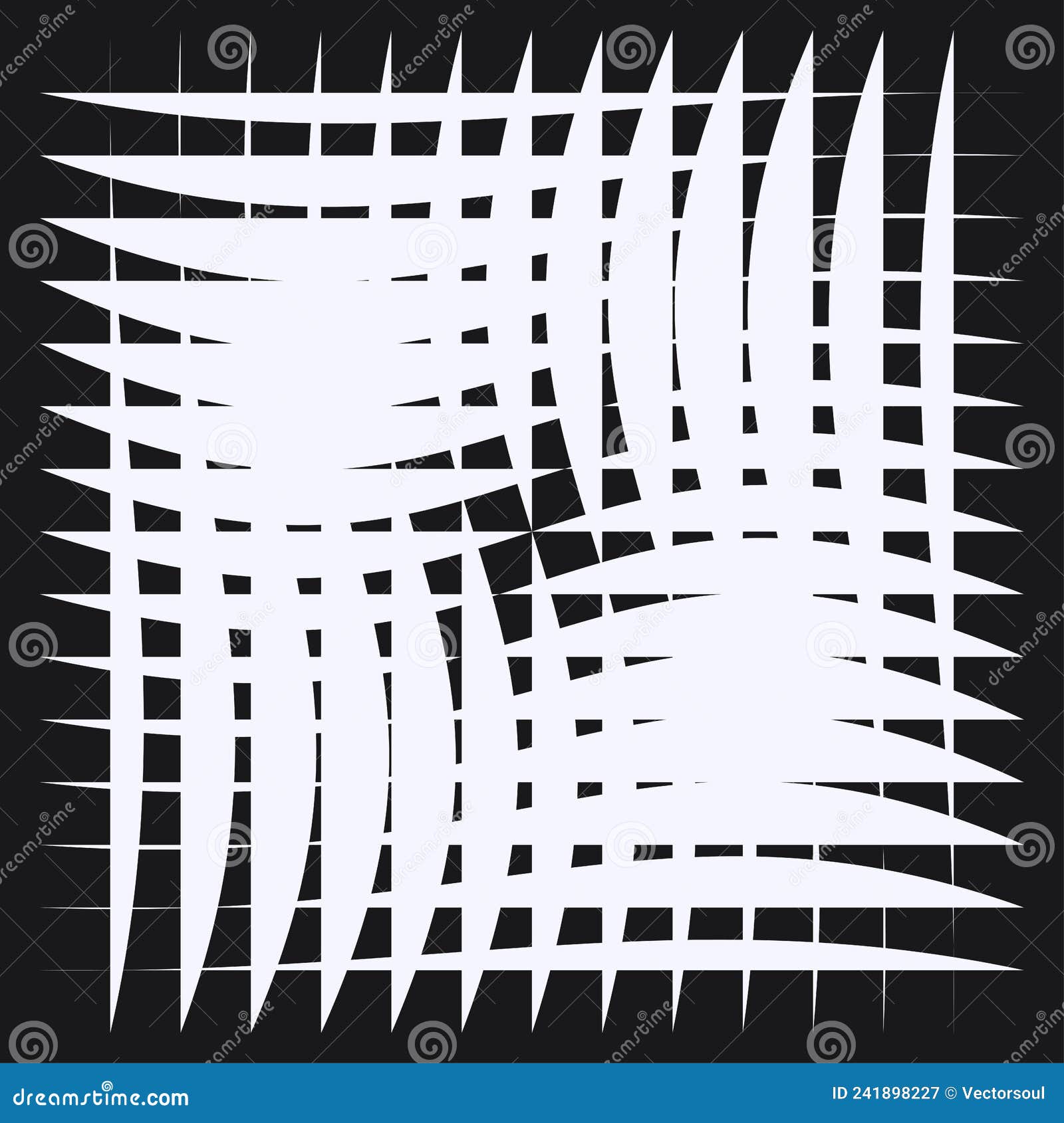 Irregular Grid, Mesh with Random Lines. Squares Lattice, Grating ...