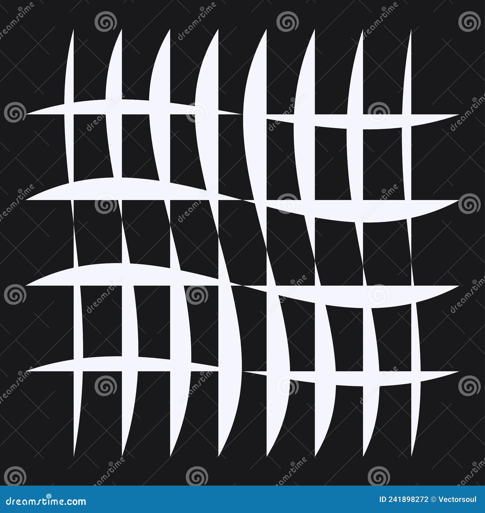 Irregular Grid, Mesh with Random Lines. Squares Lattice, Grating ...